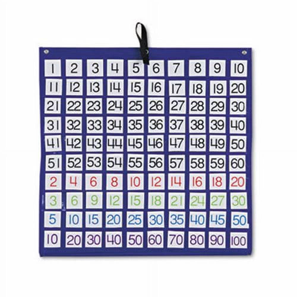Carson Hundreds Pocket Chart, 100 Clear Pockets, Number Cards - Walmart.com