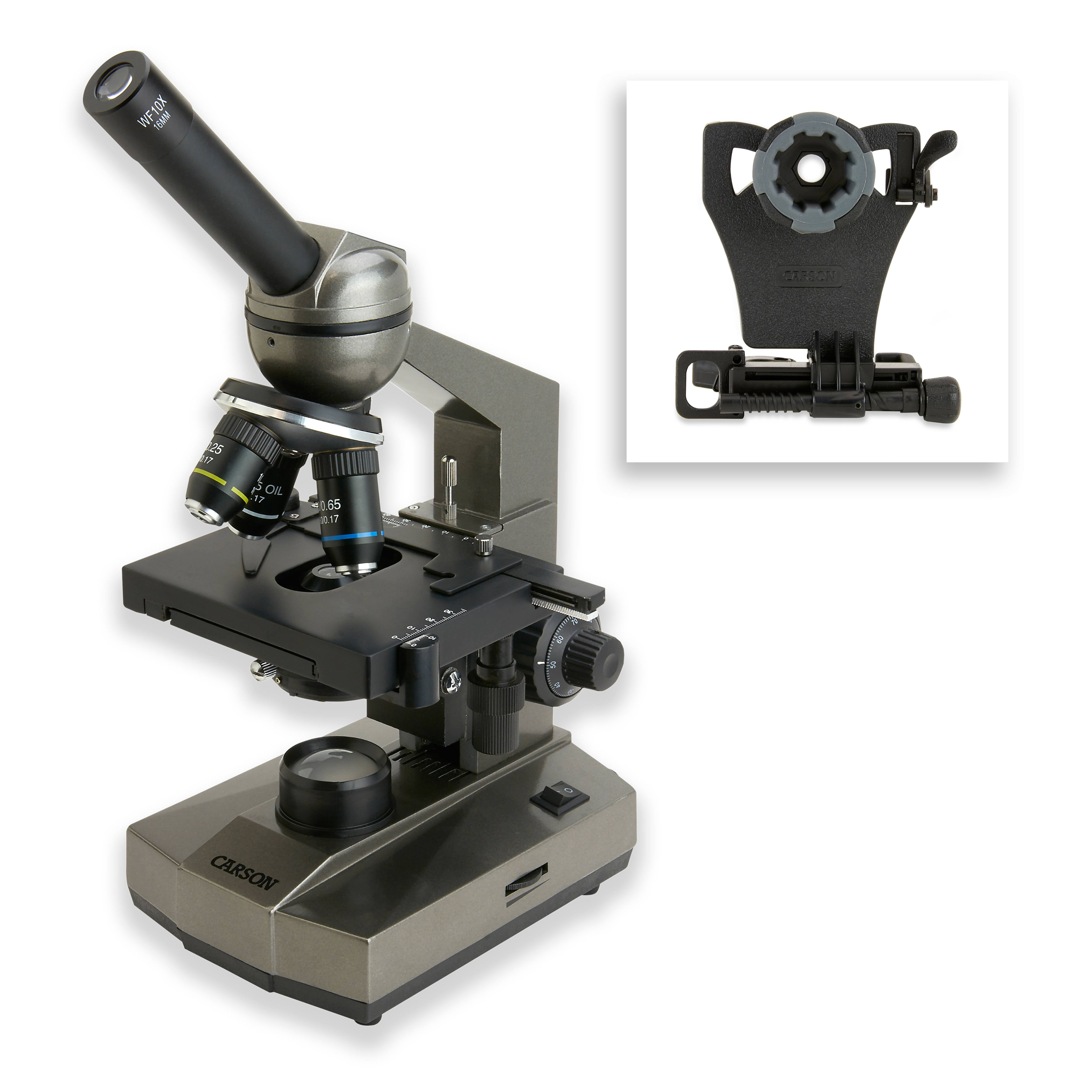 Carson Intermediate 100x-1000x Compound Student Microscope - Walmart.com