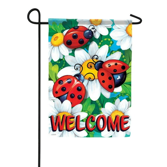 Carson Ladybug Friends Garden Flag, 12.5 x 18 inch Double Sided, Red ...