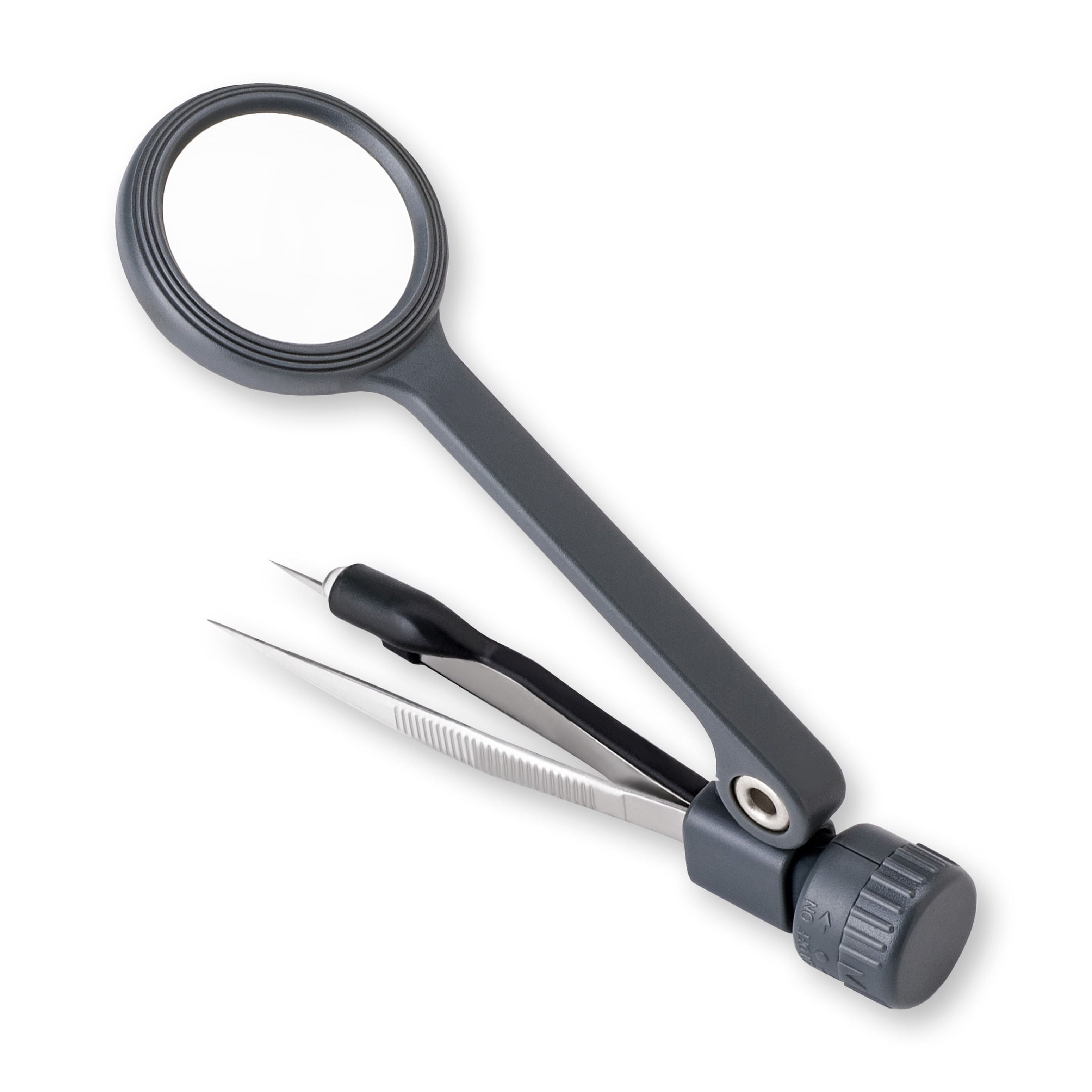 Carson Magnifying Glass with Lighted MagniGrip™, 4.5x Power, 1.1" LED ...