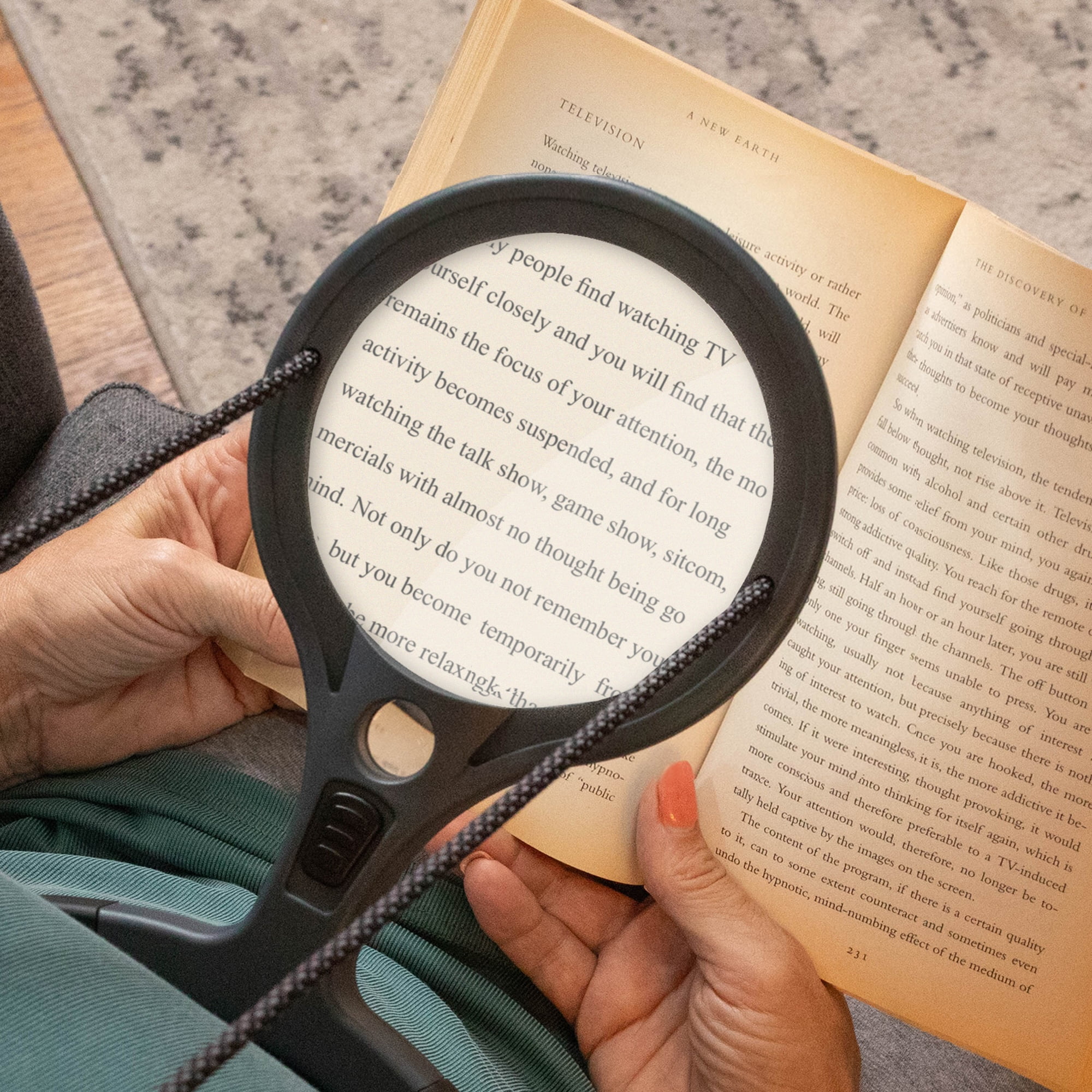 Carson Lume Series 2x Handsfree Magnifier 7x Spot Lens Adjustable ...