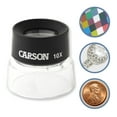 Carson, LumiLoupe‚Ñ¢ 10x Magnifying Glass, LL-10, Pre-Focused Dual Lens ...
