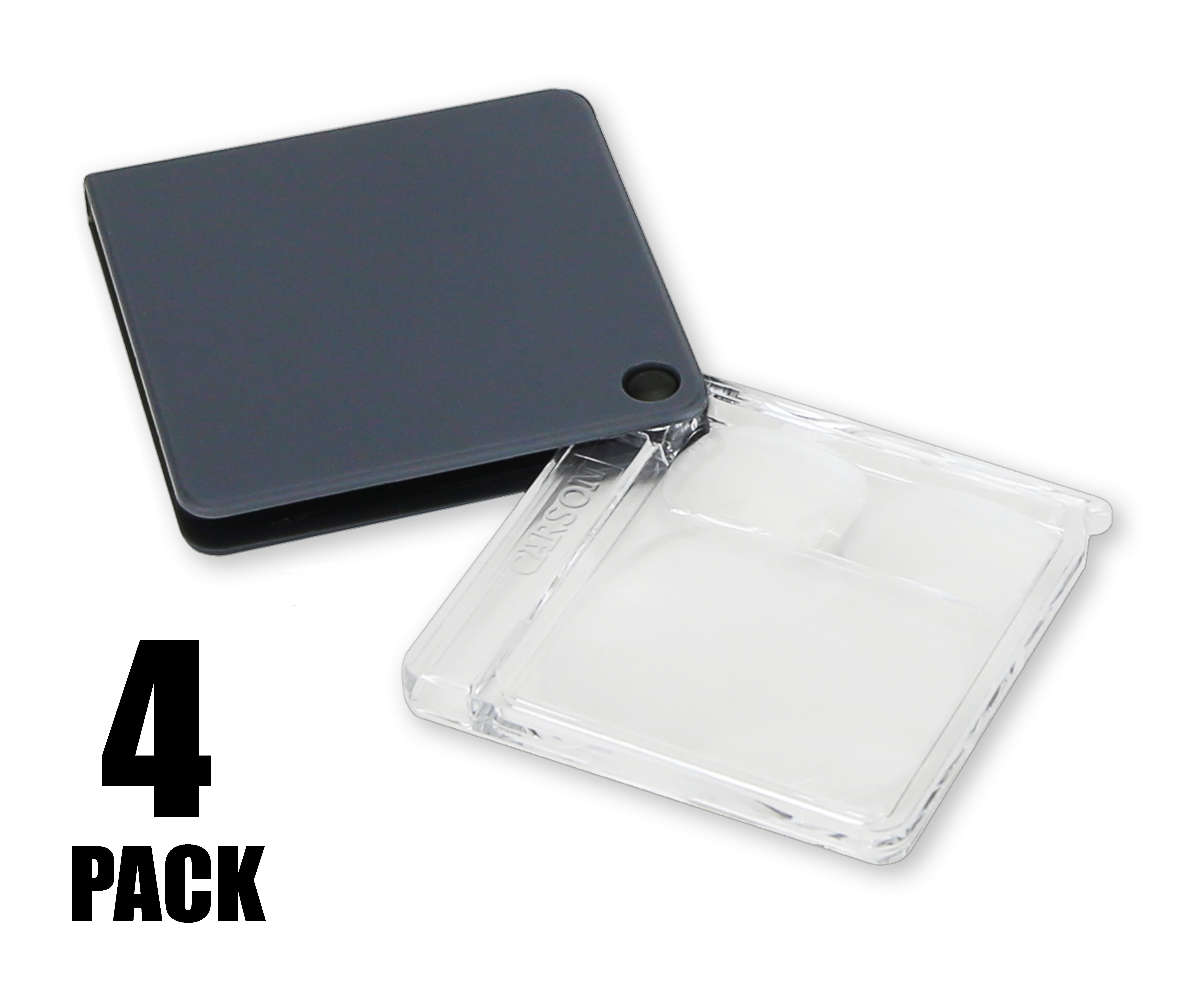 Carson MagniFlip™ Plus 2.5X/5X/7X Flip-Open Magnifier with Built-in ...