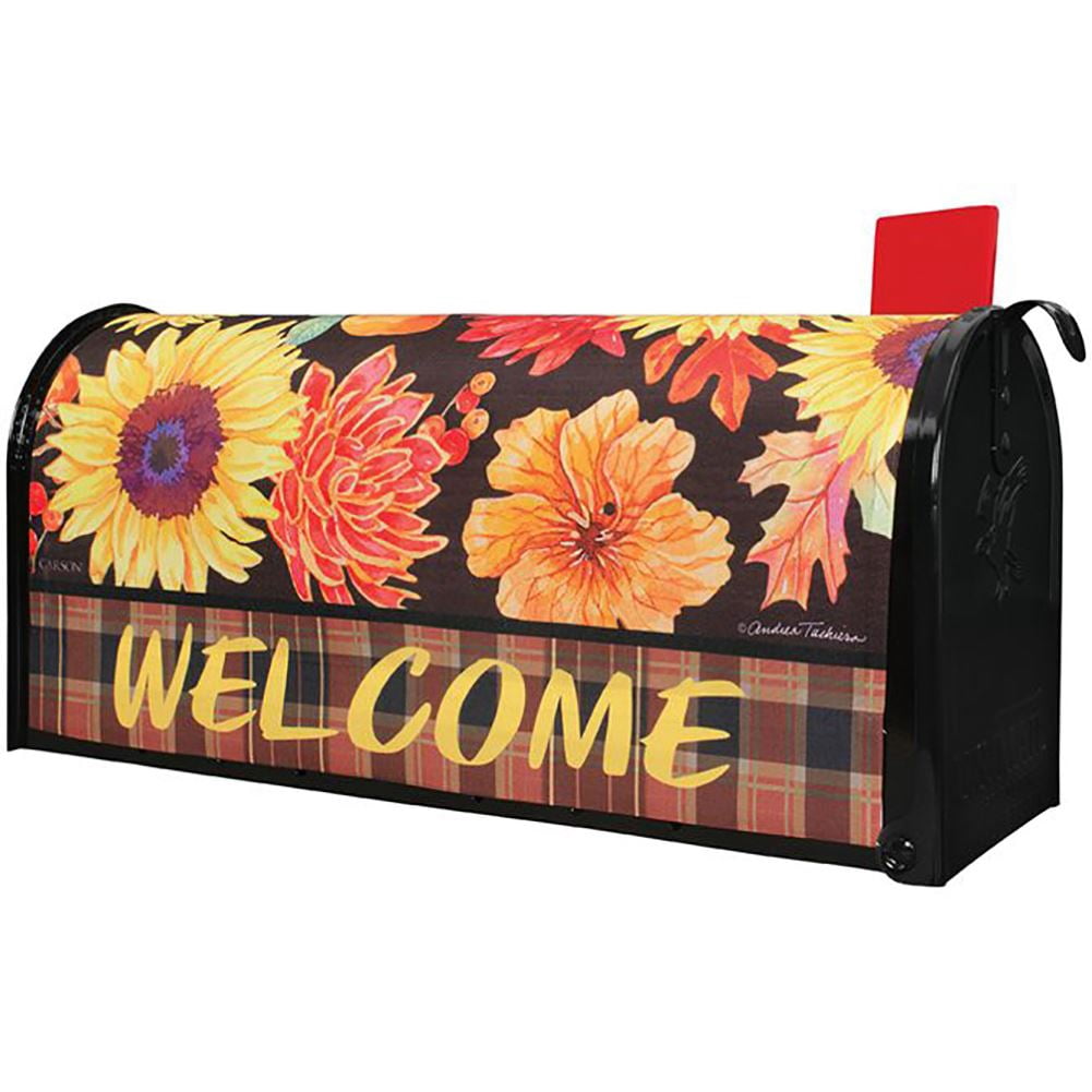 Carson Mailbox Cover - Fall Floral, Fits Standard Mailboxes - Walmart.com