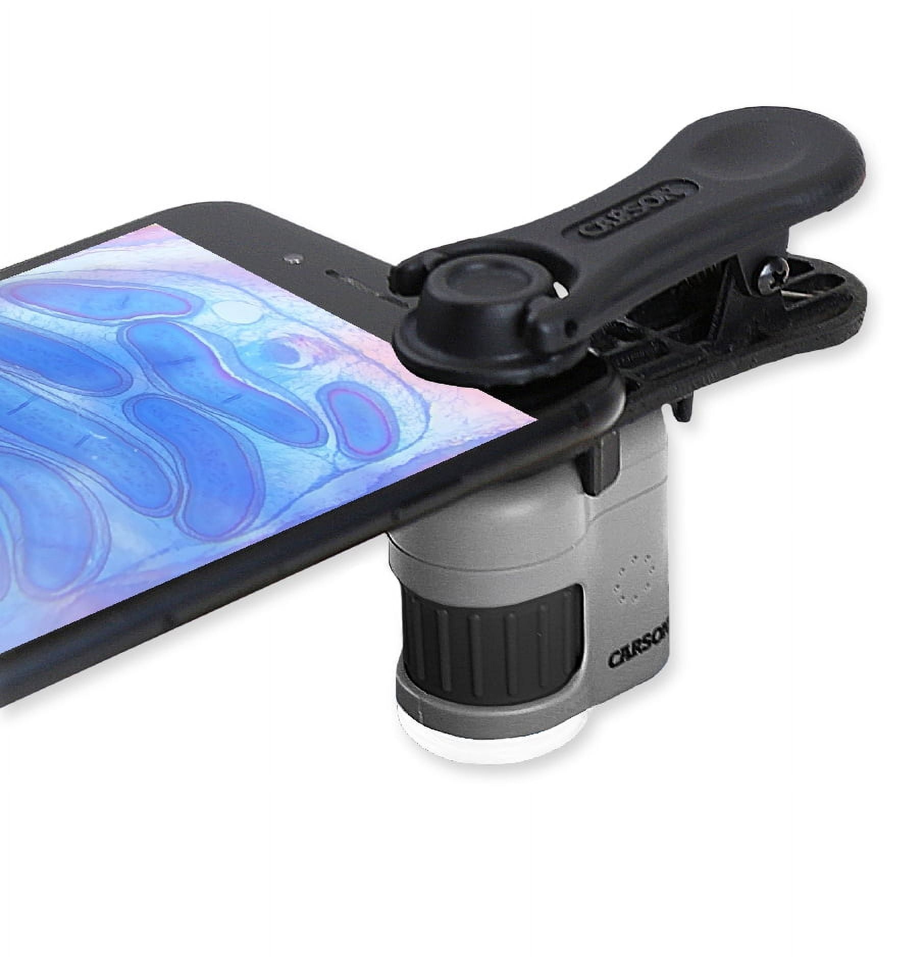 Carson MicroMini 20x LED Pocket Microscope with Universal Smartphone ...