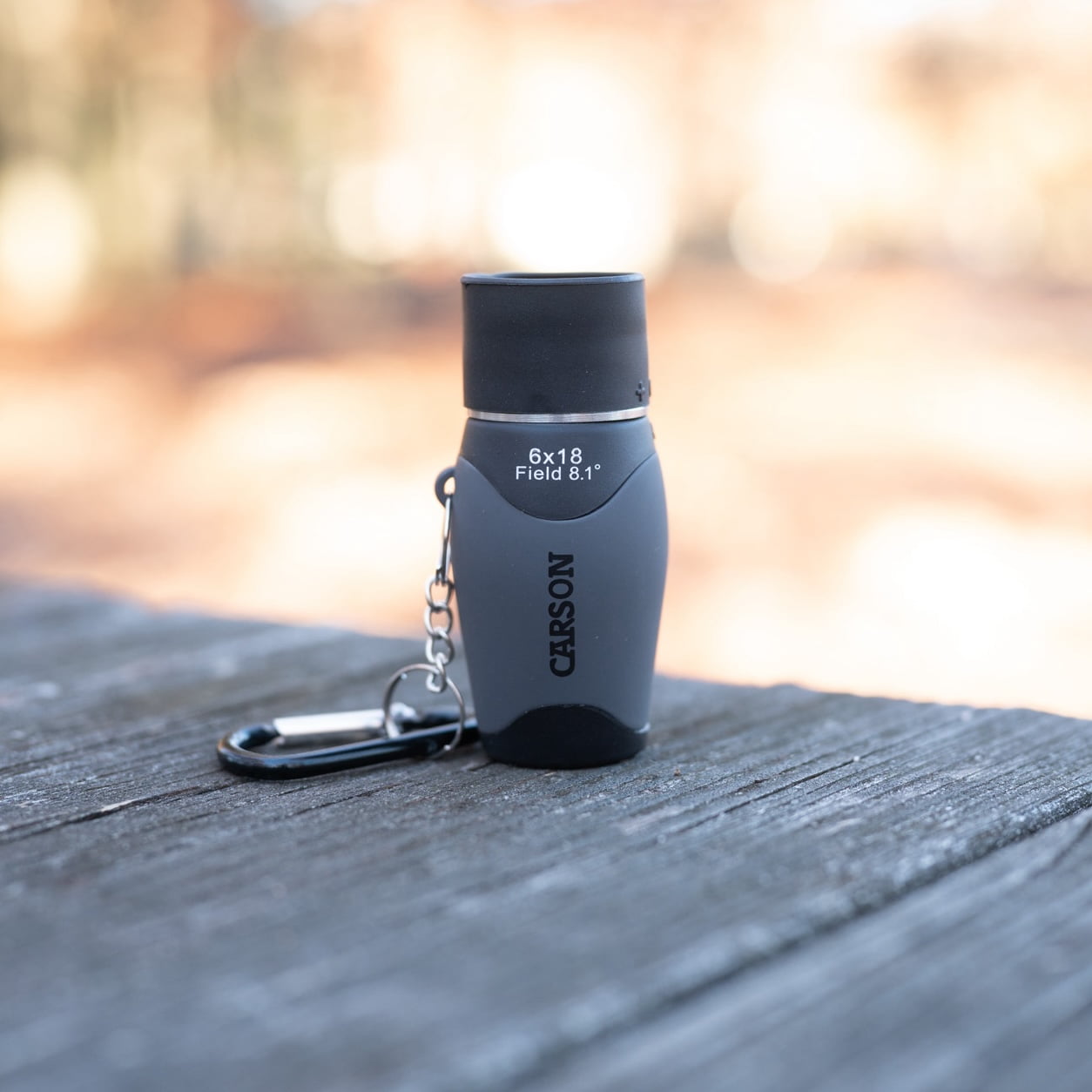 Carson MiniMight 6x18mm Pocket Monocular with Carabiner Clip (MM-618 ...