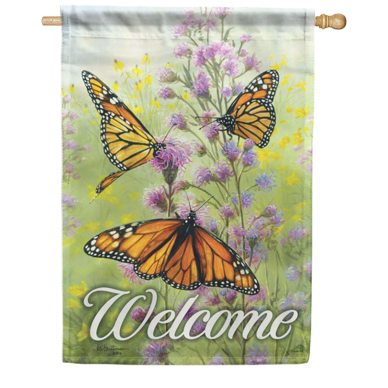 Carson Monarch Blazing Star House Flag 28 x 40 inch Double Sided ...