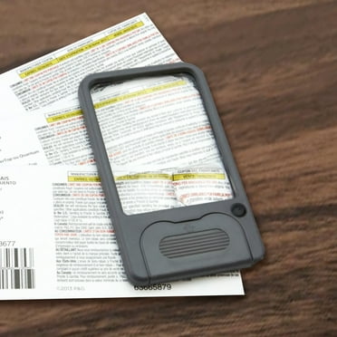 Equate Magnifier Portable 5x Power LED Lighted Aspheric Acrylic Lens ...