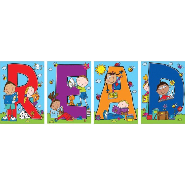 Carson "READ" Bulletin Board Decoration Set - Walmart.com