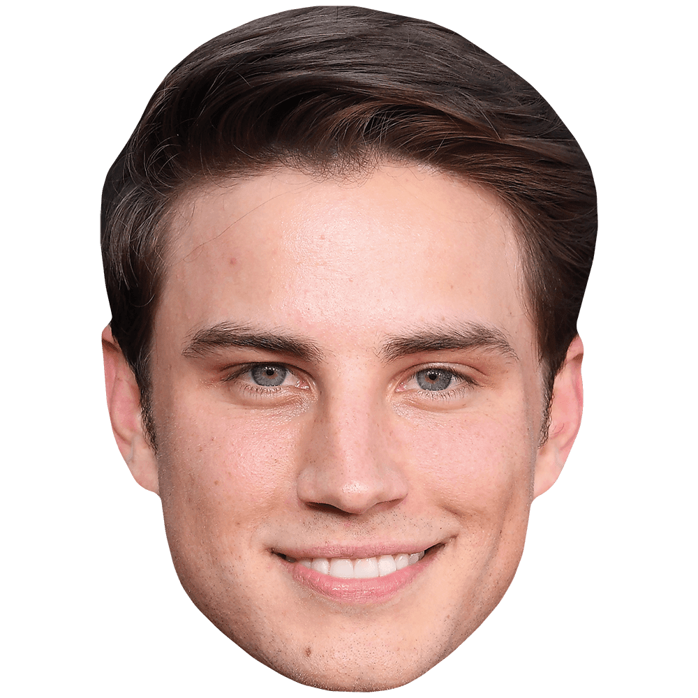 Carson Rowland (Smile) Celebrity Mask, Flat Card Face, Fancy Dress Mask ...