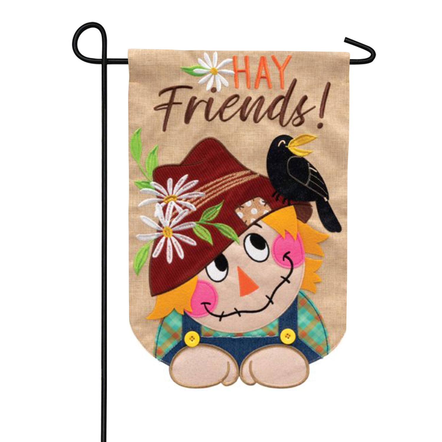 Carson Scarecrow Garden Flag, 12.5 x 18 inch Double Sided, Hay Friends ...