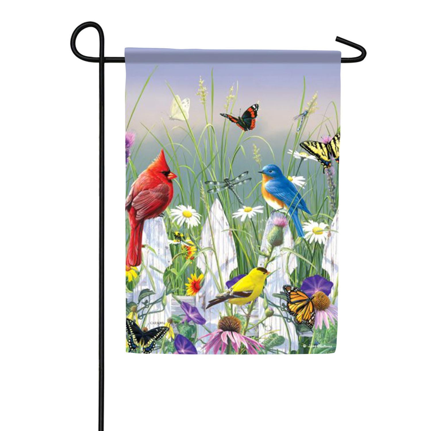 Carson Songbird Meadow Garden Flag, 12.5 x 18 inch Double Sided, Spring ...
