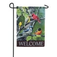 Carson Songbirds Birch Branches House Flag, 28 x 40 inch Double Sided ...