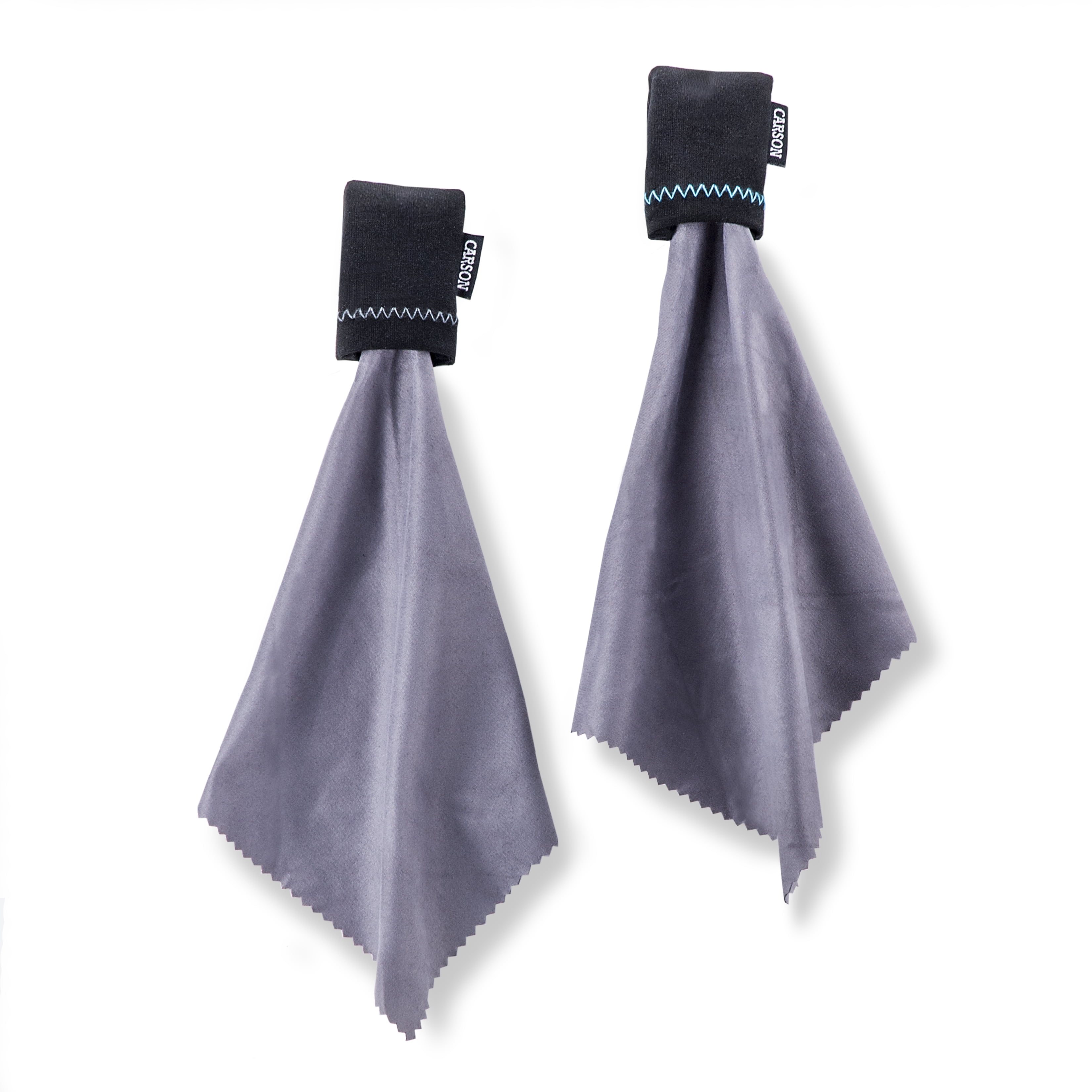 Carson Stuff-It Go 2-Pack Microfiber Lens Cloth Cleaning System For ...