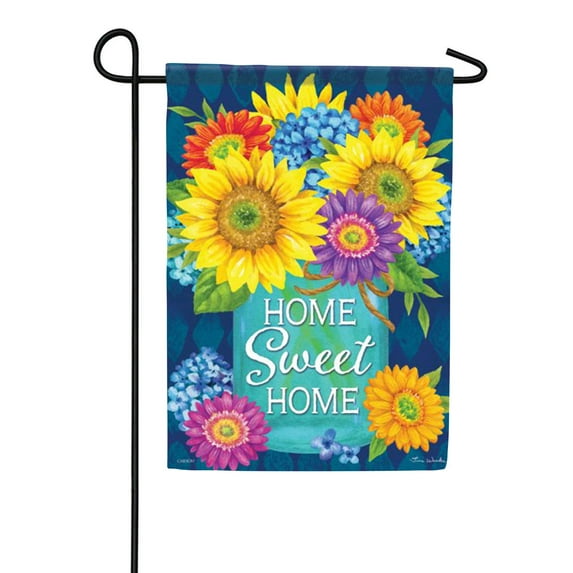 Carson Summer Flower Jar Garden Flag, 12.5 x 18 inch Double Sided, Home ...