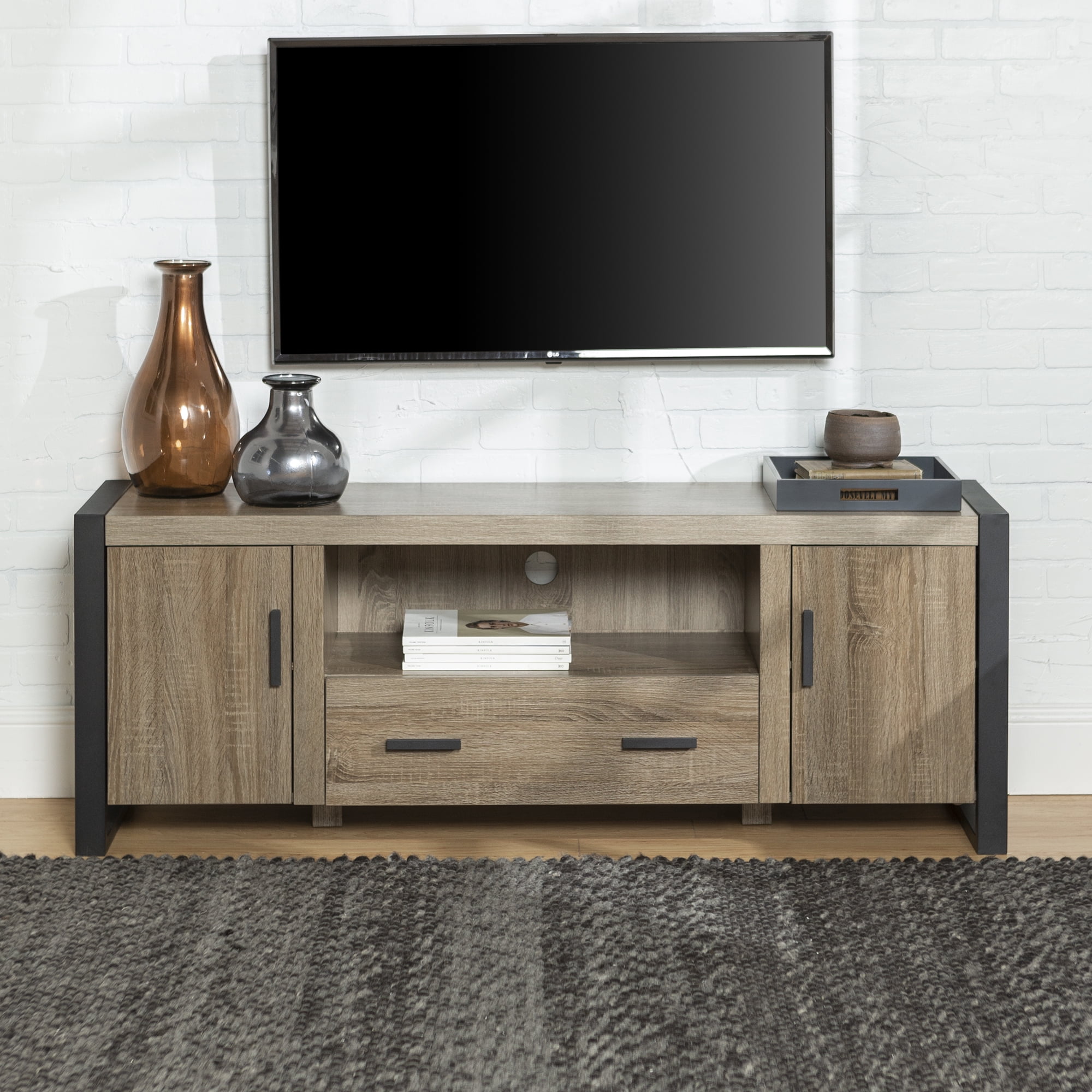 Free Shipping! River Street Designs Carson TV Console Driftwood for TVs ...