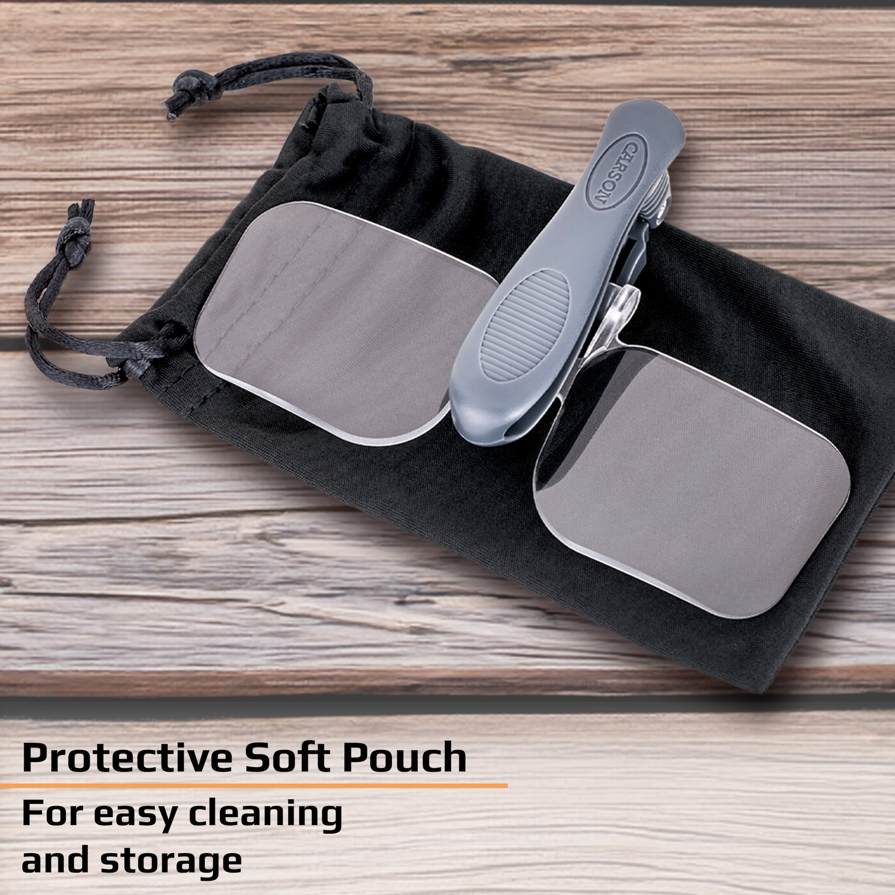 Carson VisorMag Magnifier +4.00 Diopters (2x Power) Clip-On Magnifying ...