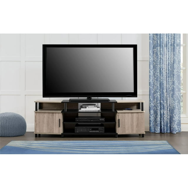 Carson XL Black and Cherry TV Stand for TVs up to 70" - Sonoma Oak ...