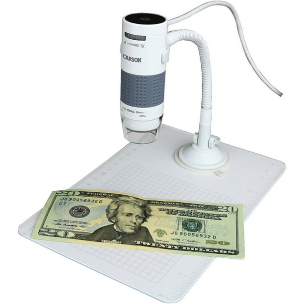 Carson eFlex™ 75x/300x Effective Magnification LED Lighted USB Digital ...