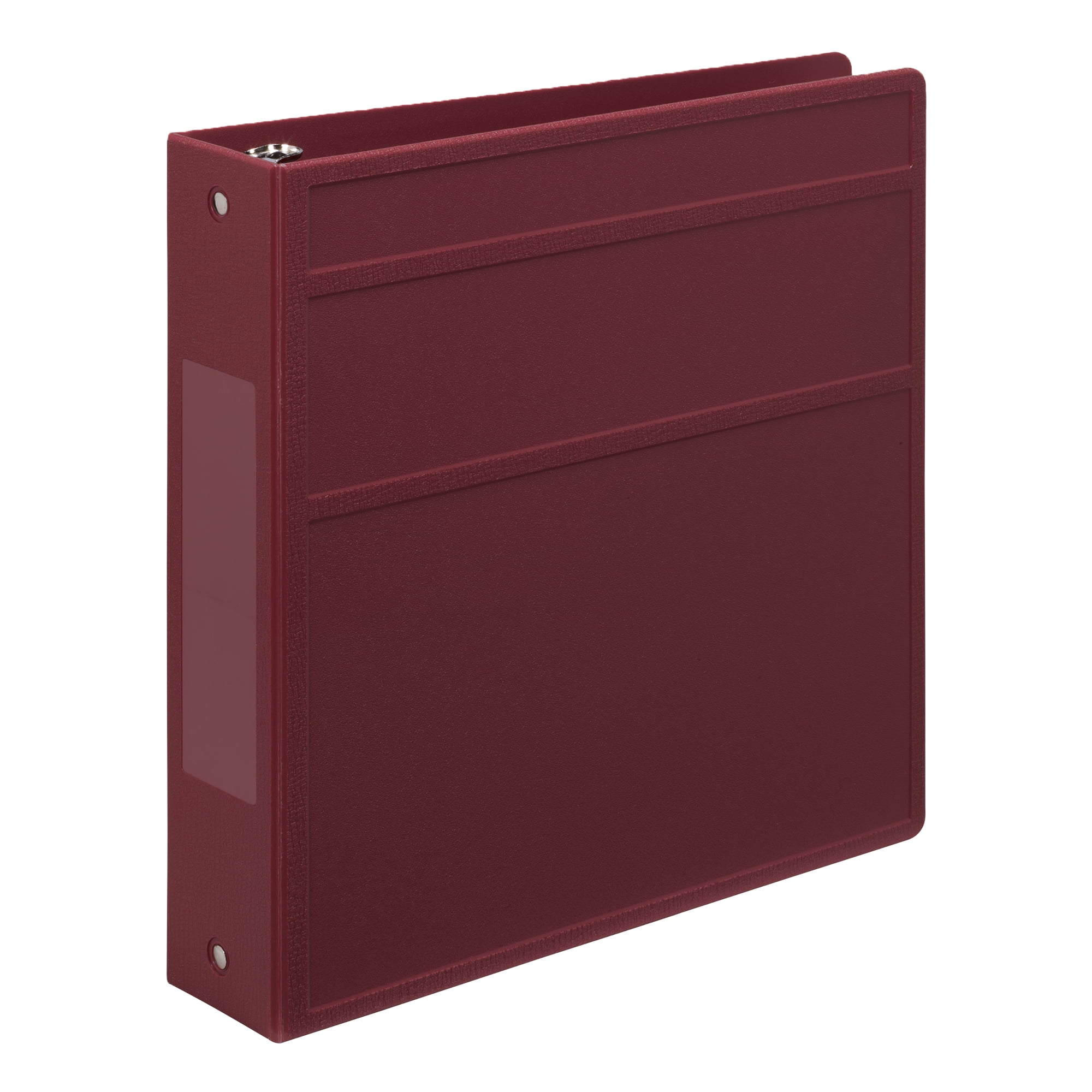 Carstens 2-Inch Heavy Duty 3-Ring Binder - Side Opening, Wine - Walmart.com