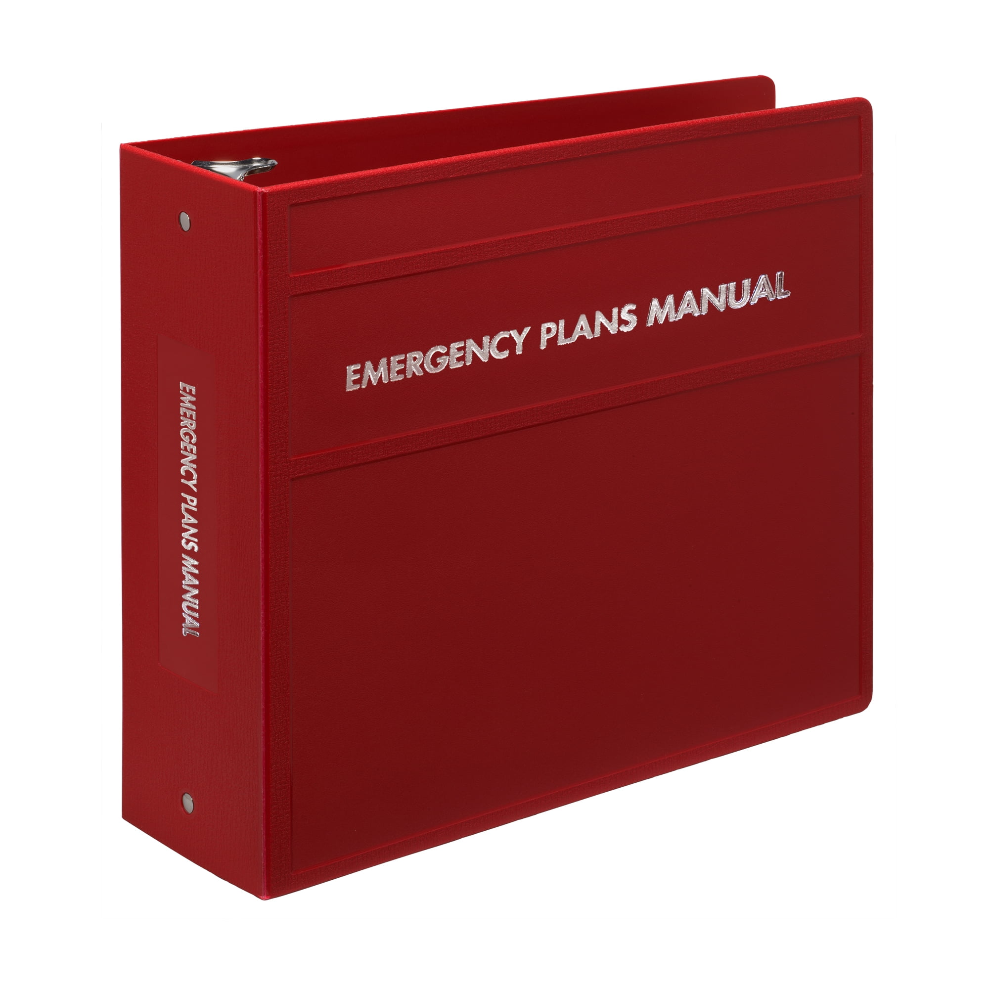 Carstens 4-Inch Heavy Duty 3-Ring Binder for Emergency Plans - Side ...