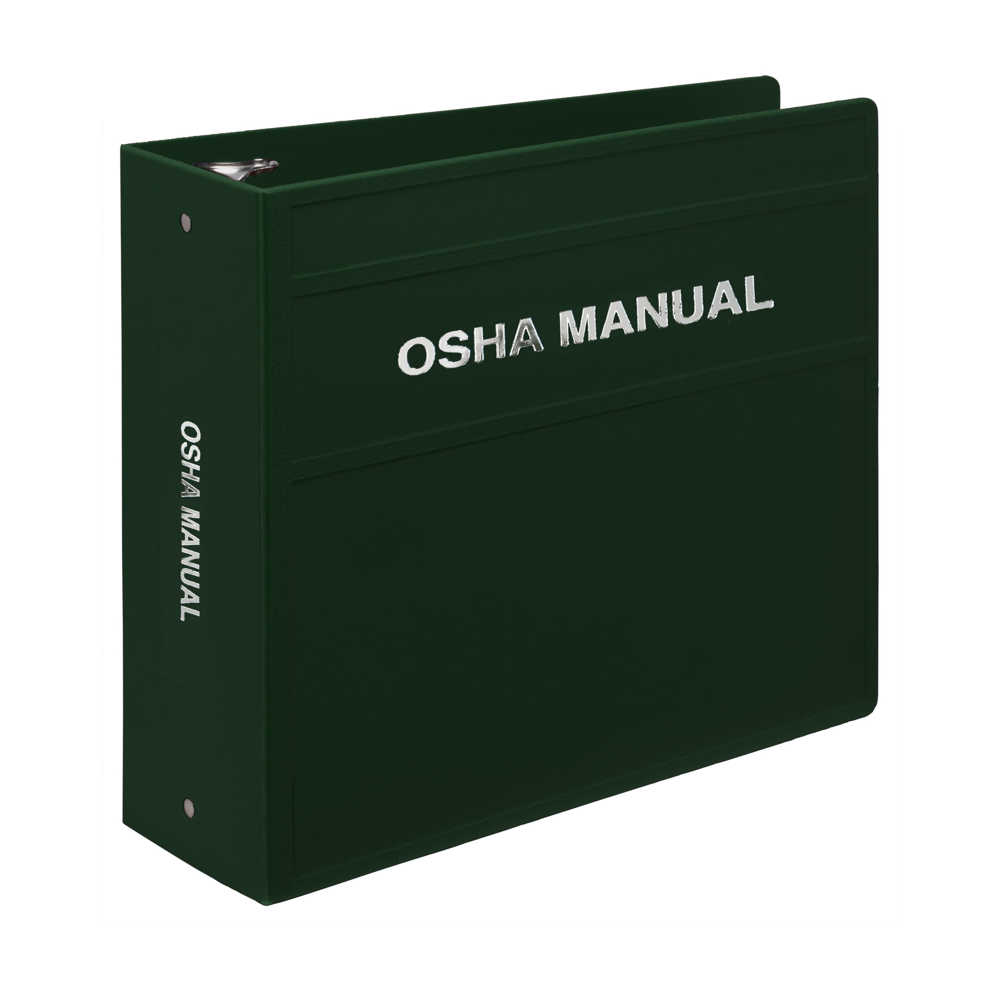 Carstens 4-Inch Heavy Duty 3-Ring Binder for OSHA Manuals - Side ...