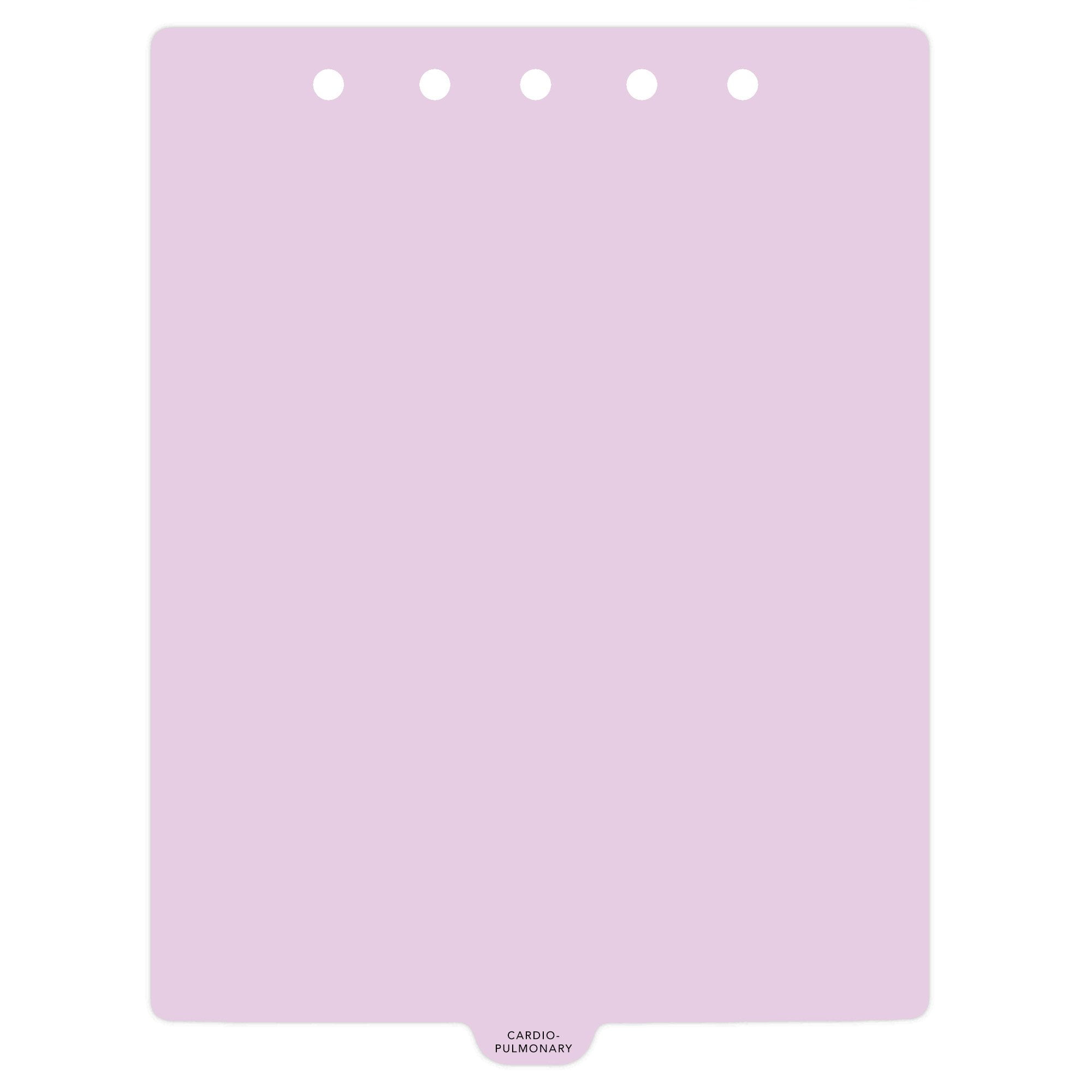 Carstens - Heavy Duty Cardio-Pulmonary Plastic Ring Binder Dividers ...