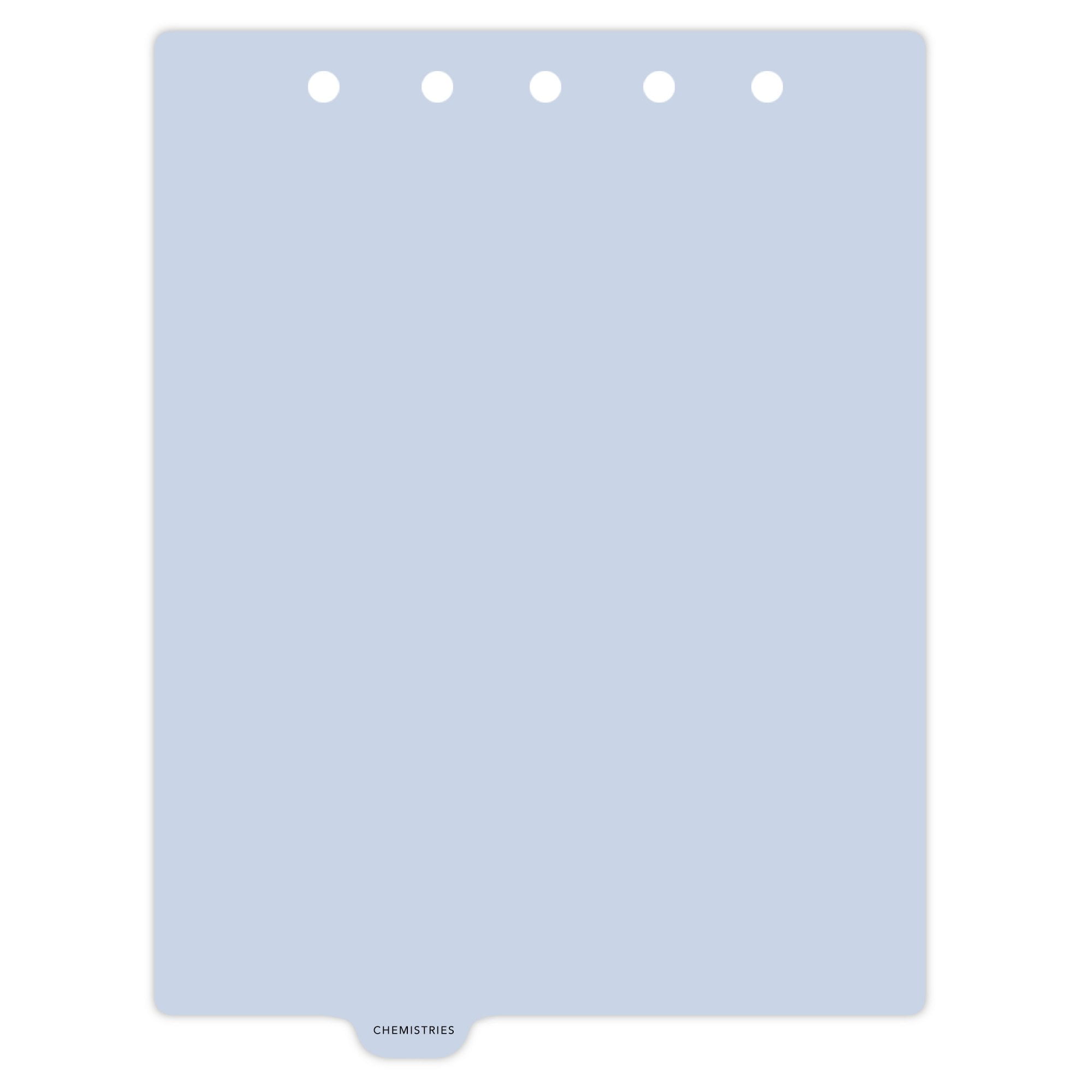 Carstens - Heavy Duty Chemistries Plastic Ring Binder Dividers, Bottom ...