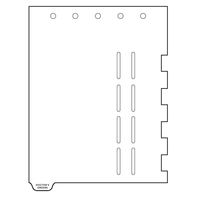 Carstens - Heavy Duty Doctors' Orders Plastic Ring Binder Dividers ...