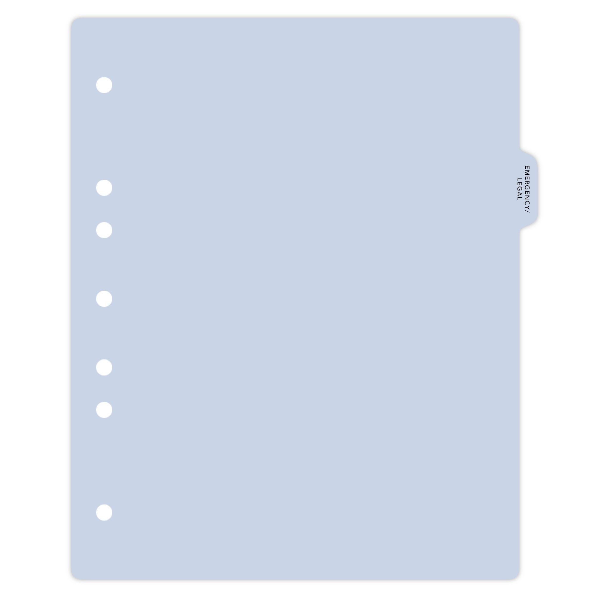 Carstens - Heavy Duty Emergency/Legal Plastic Ring Binder Dividers ...