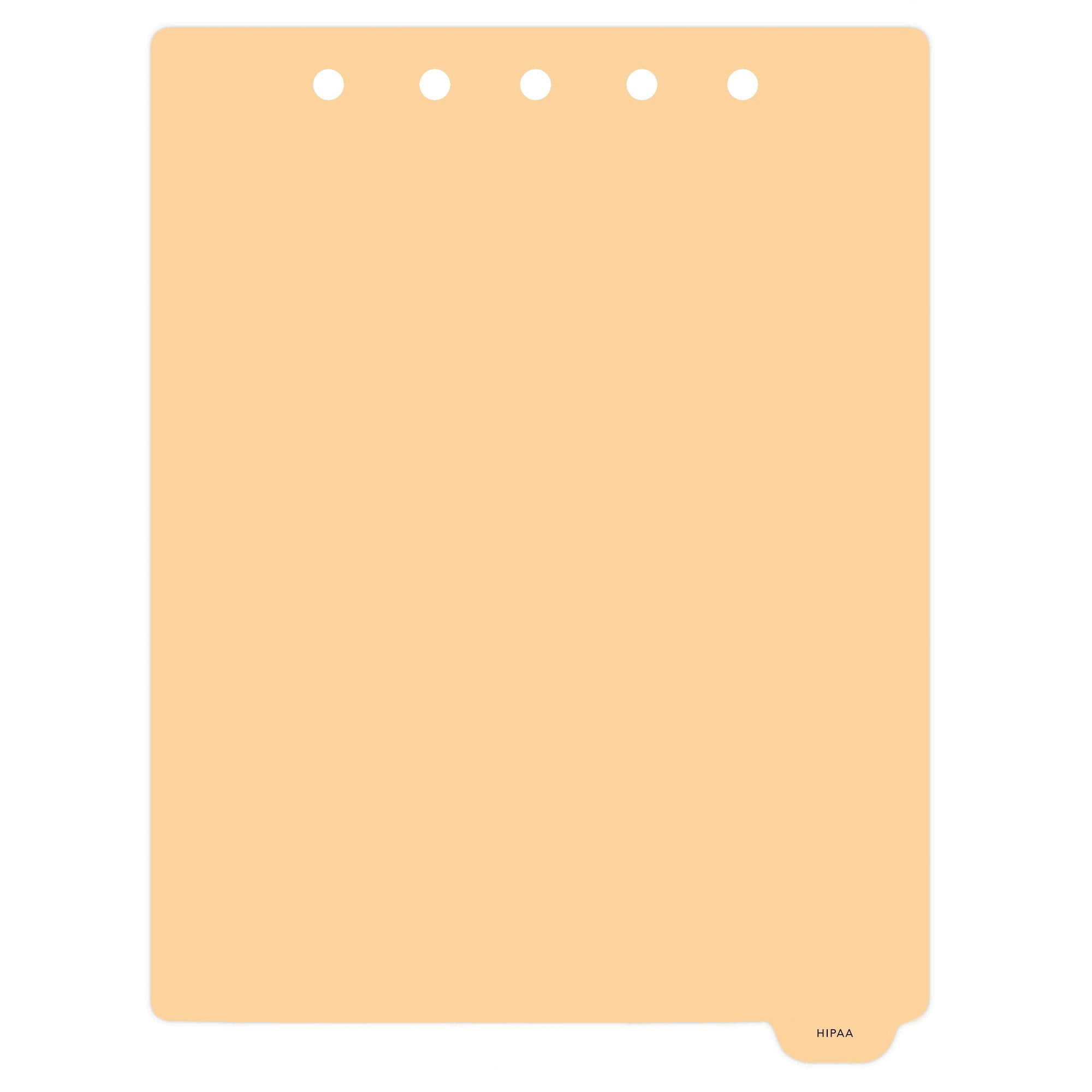 Carstens - Heavy Duty HIPAA Plastic Ring Binder Dividers, Bottom Tab, 1 ...