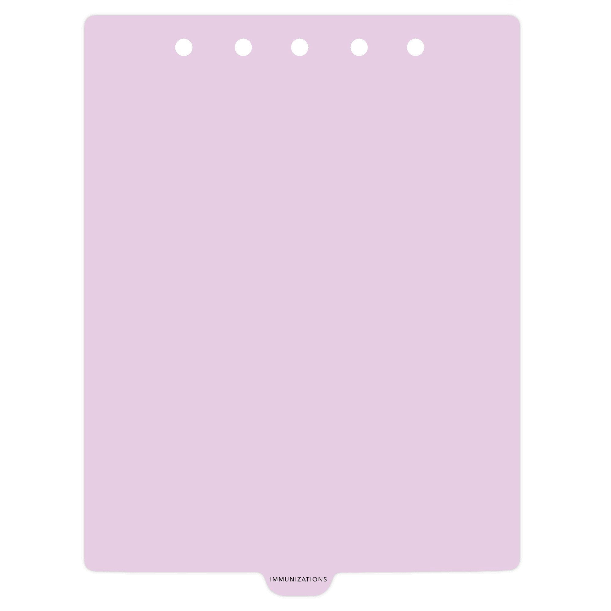 Carstens - Heavy Duty Immunizations Plastic Ring Binder Dividers ...