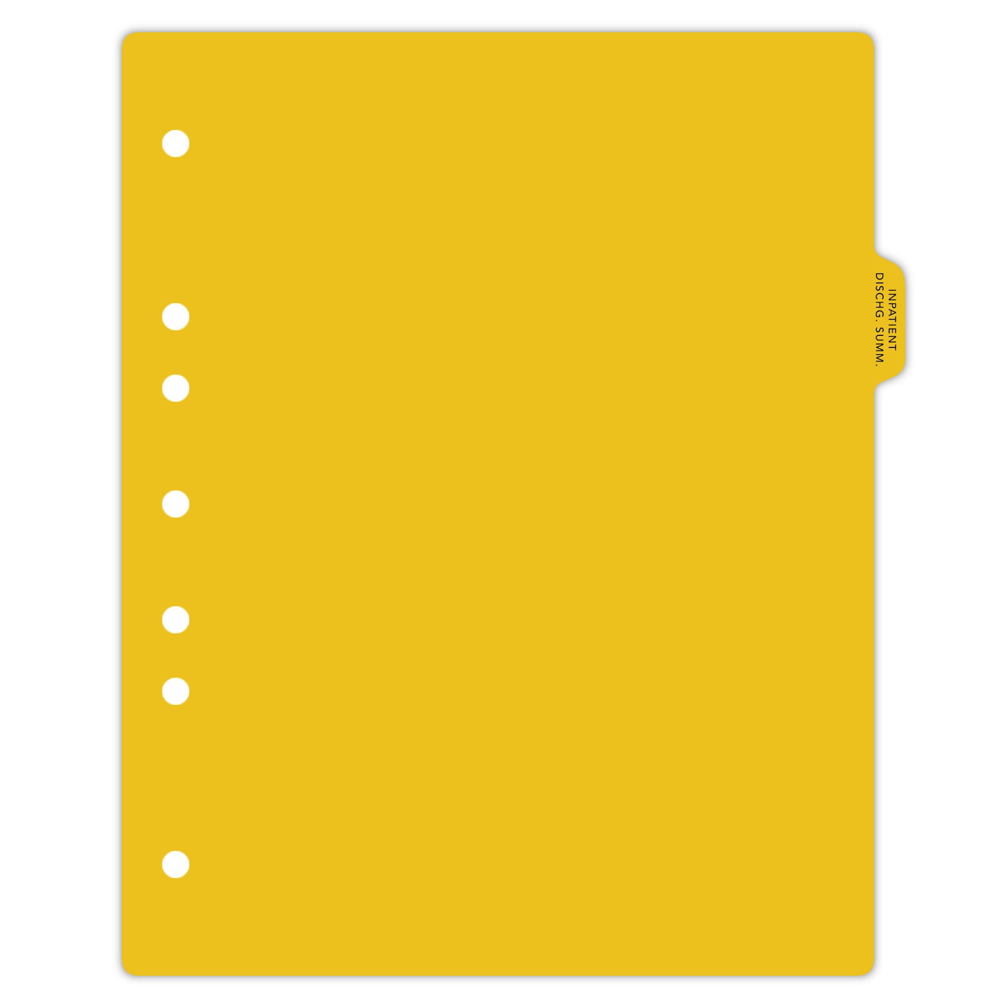 Carstens - Heavy Duty InPatient Dischg. Summary Plastic Ring Binder ...