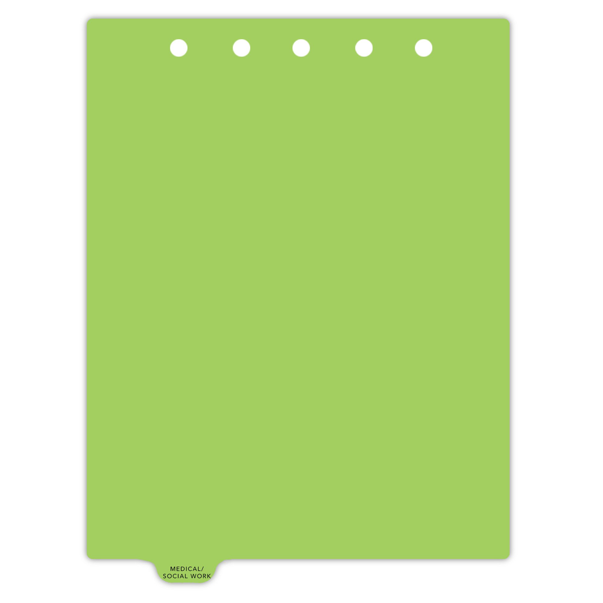 Carstens - Heavy Duty Medical/Social Work Plastic Ring Binder Dividers ...