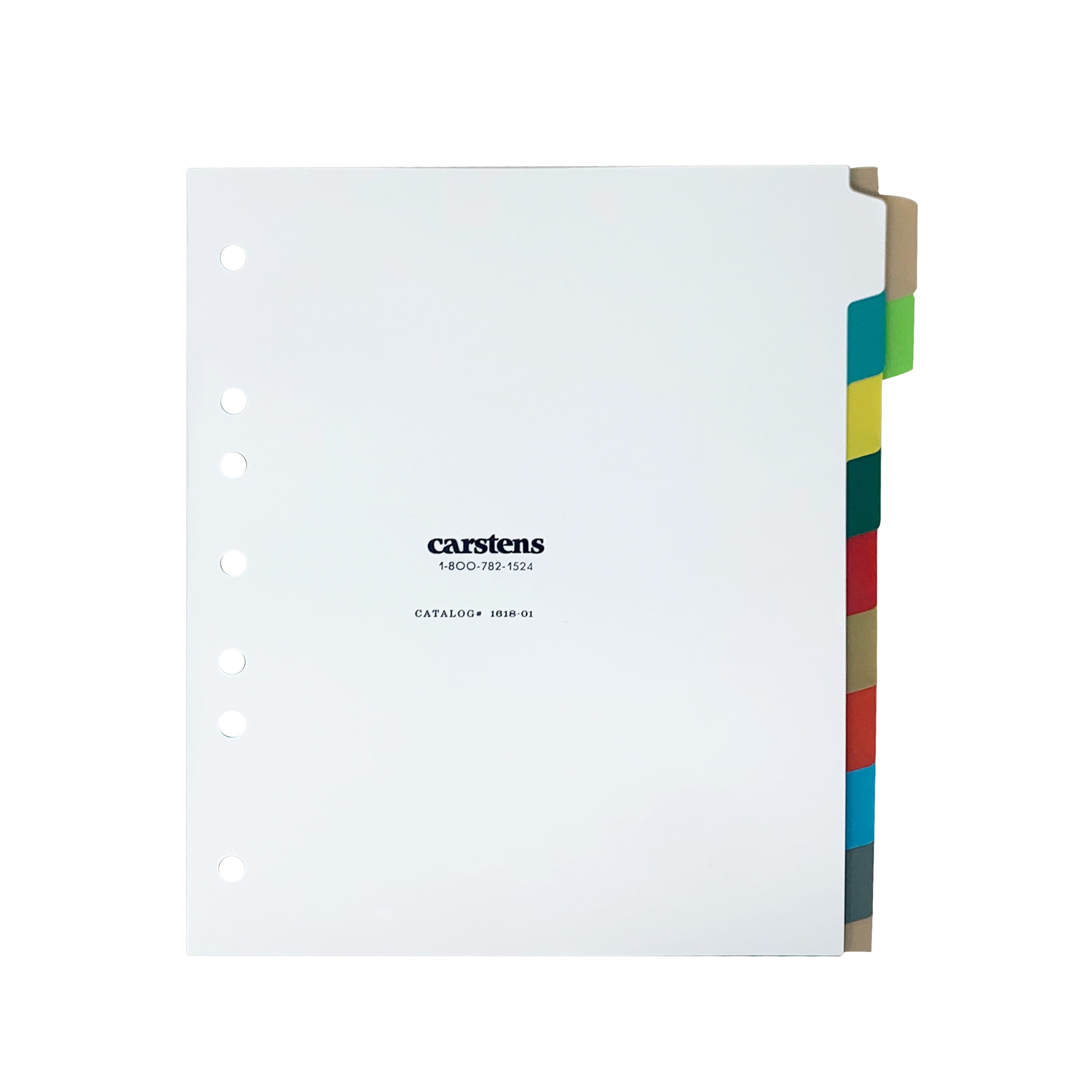 Carstens Heavy Duty Plastic Dividers, 11-Tab, Multi-Color, Blank, for ...