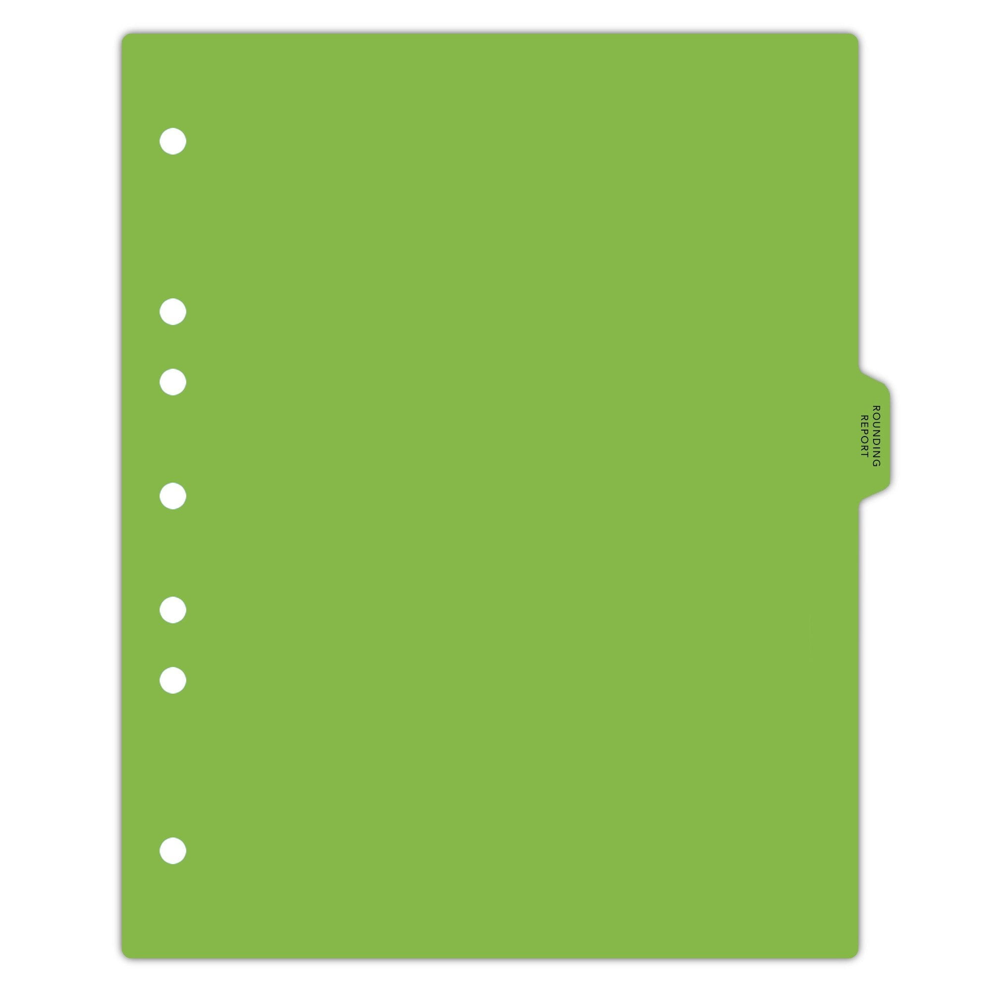 Carstens - Heavy Duty Rounding Report Plastic Ring Binder Dividers ...