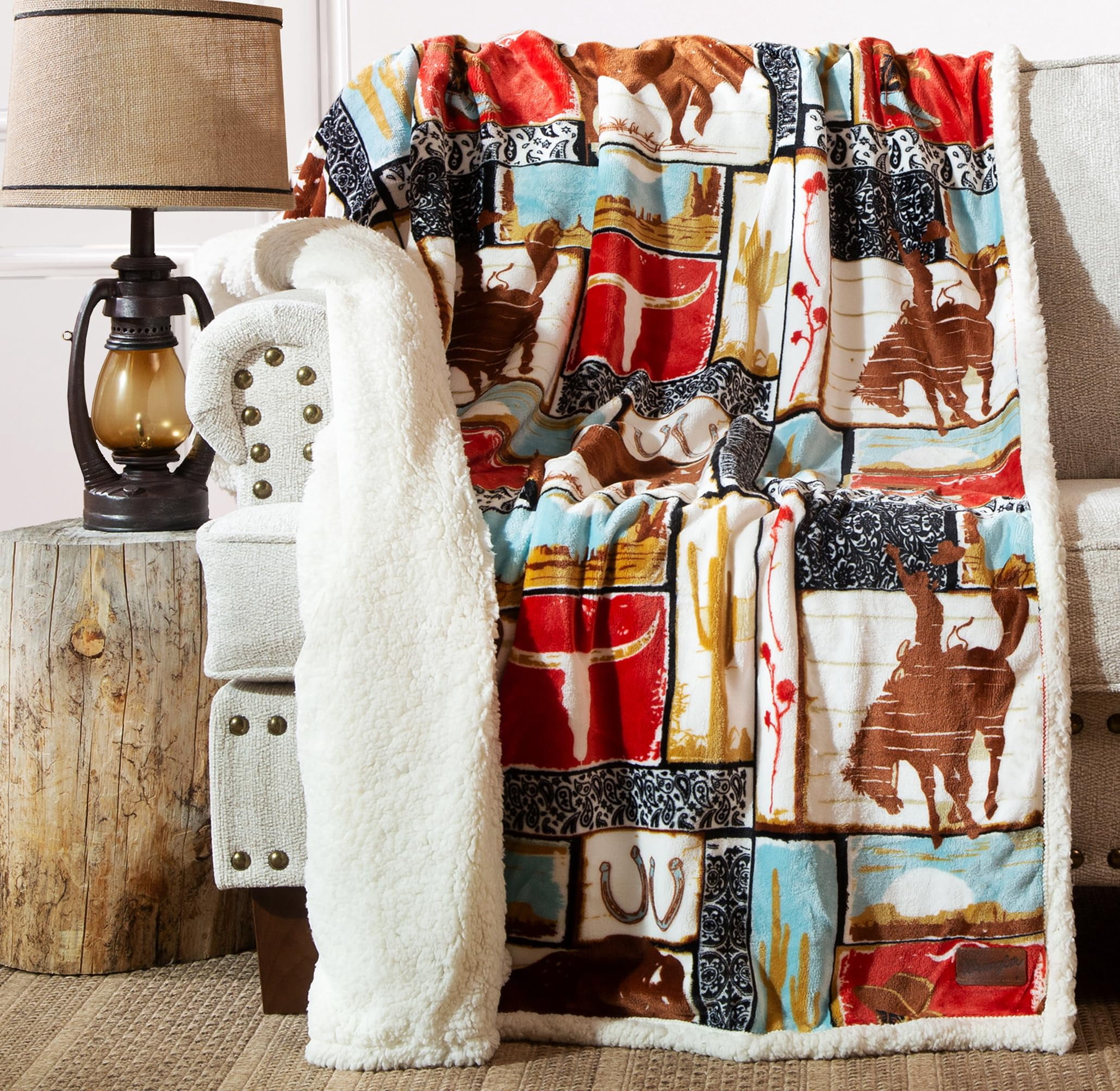 Carstens, Inc. Wrangler Ultra Premium Super Soft Plush Sherpa Fleece ...