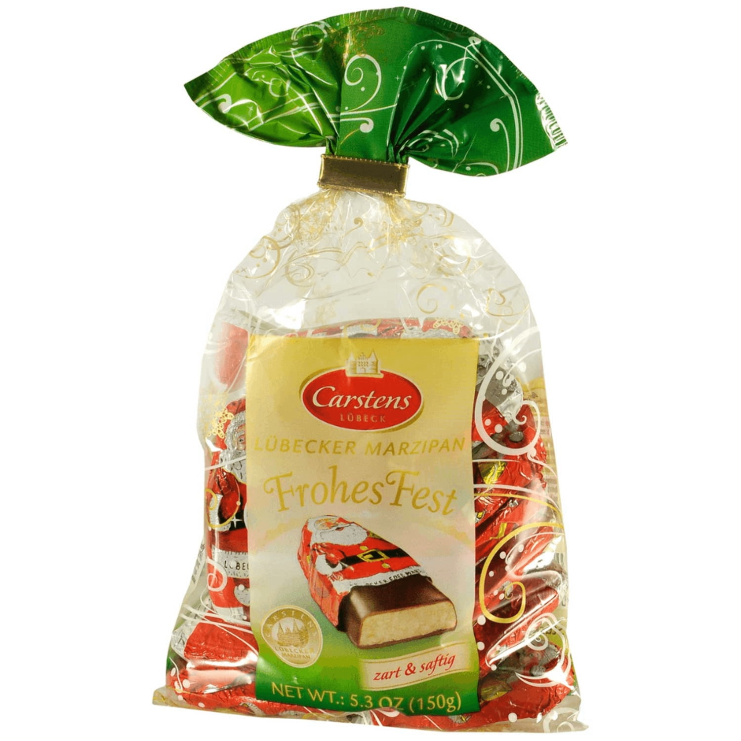 Carstens Luebecker Marzipan Mini Santa in Bag -150 g - Walmart.com