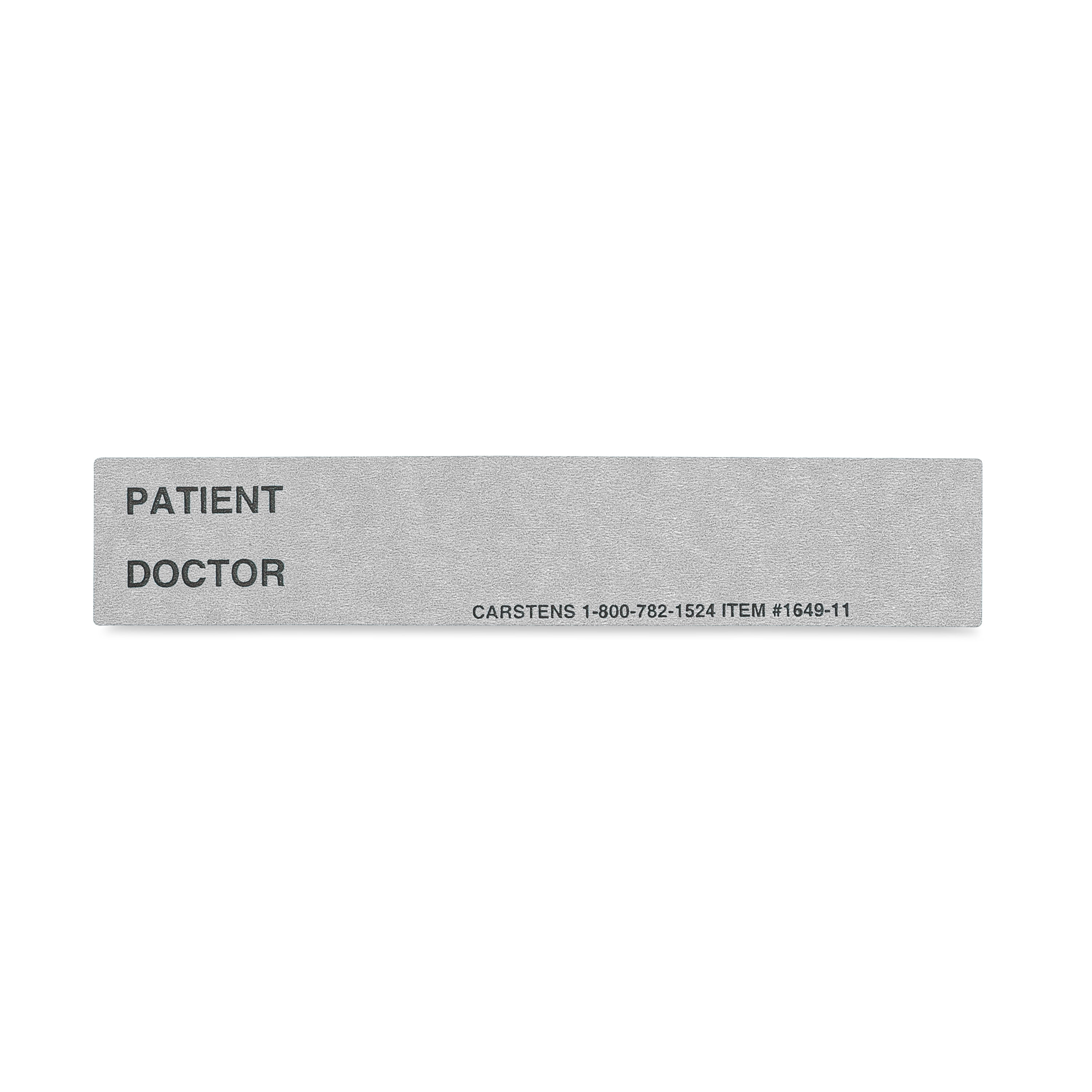 Carstens - Silver Patient / Doctor Preprinted ID Cards for 1.5 – 4 ...