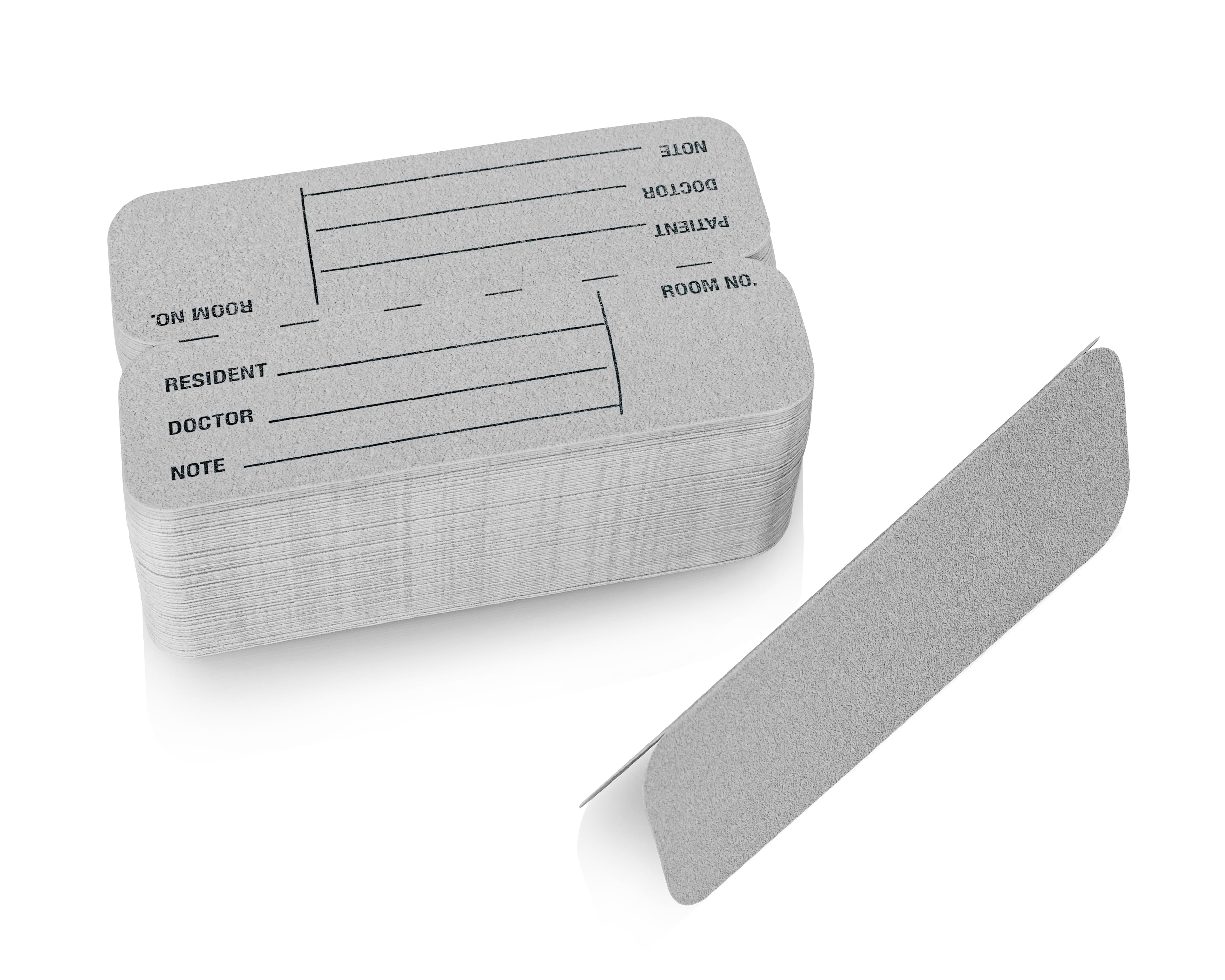 Carstens - Silver Patient / Doctor Preprinted ID Cards for 1.5 – 4” Ring Binder Spines - Pack of ...