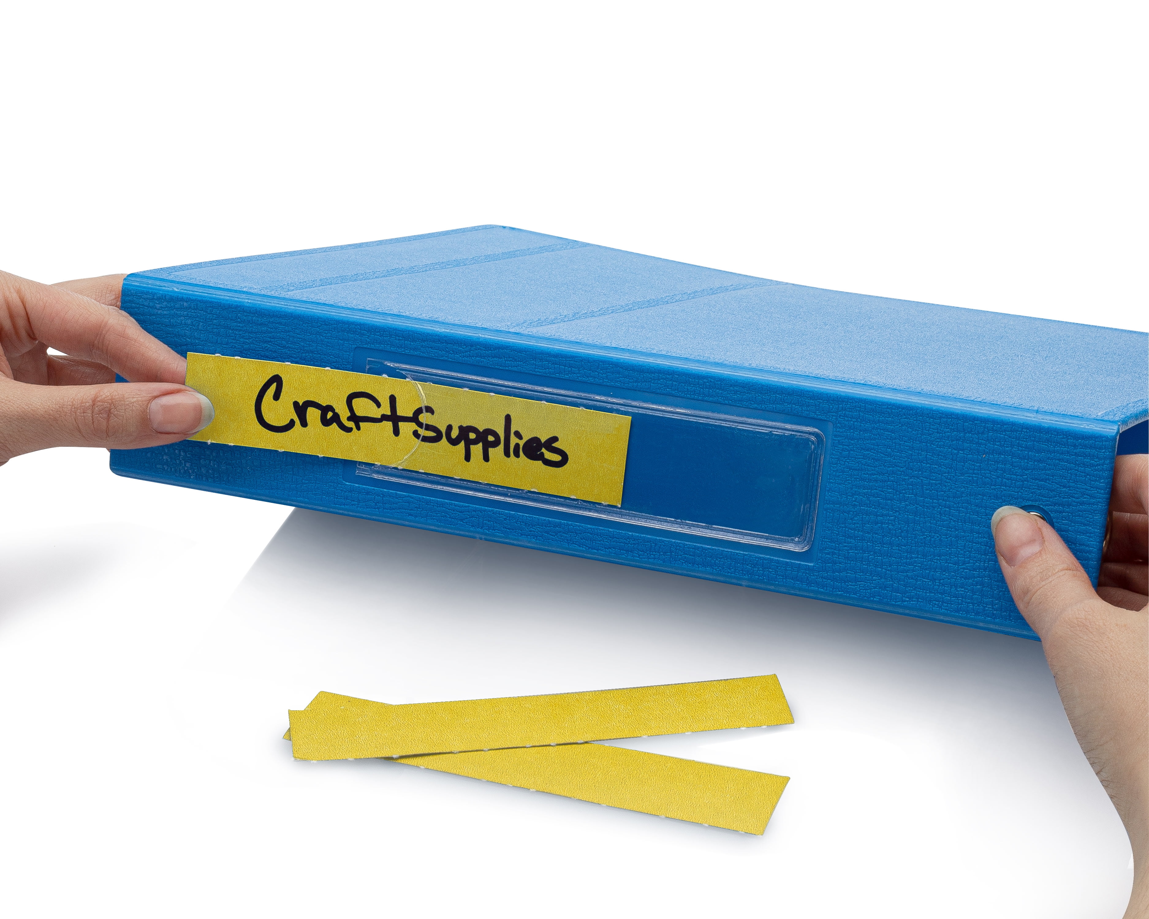 Carstens - Yellow 1 Inch Binder Spine Insert Cards, 5.25 x .6875 Inch ...