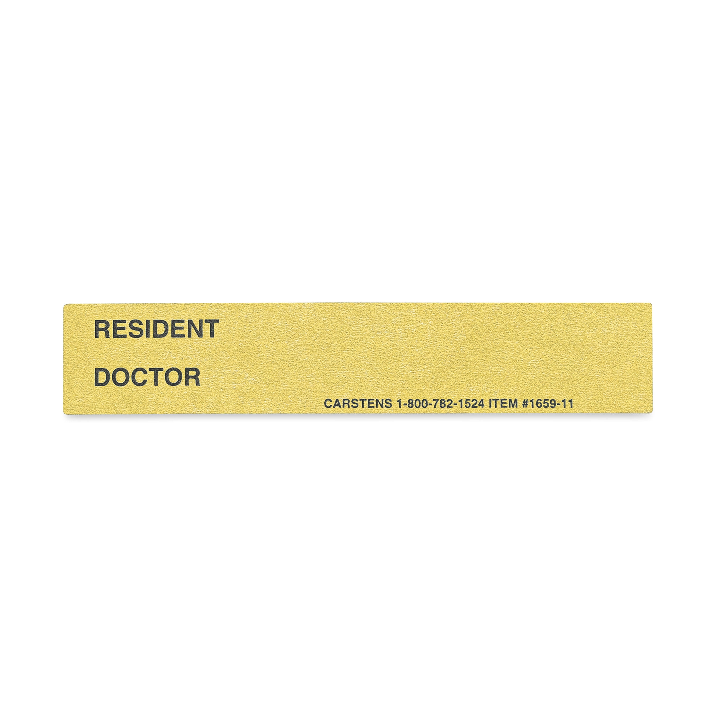 Carstens - Yellow Resident / Doctor Preprinted ID Cards for 1.5 – 4 ...