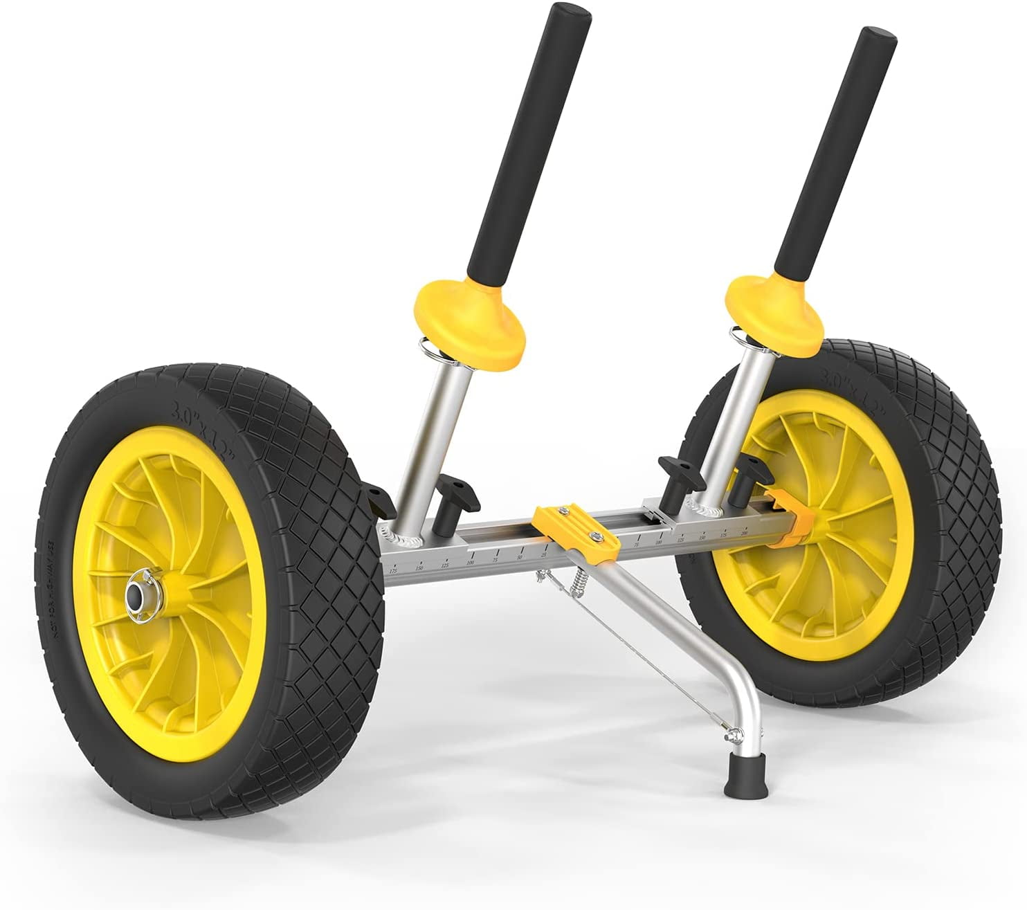 Cart Dolly Wheels Detachable Canoe Cart with Solid Tires and Kickstand ...