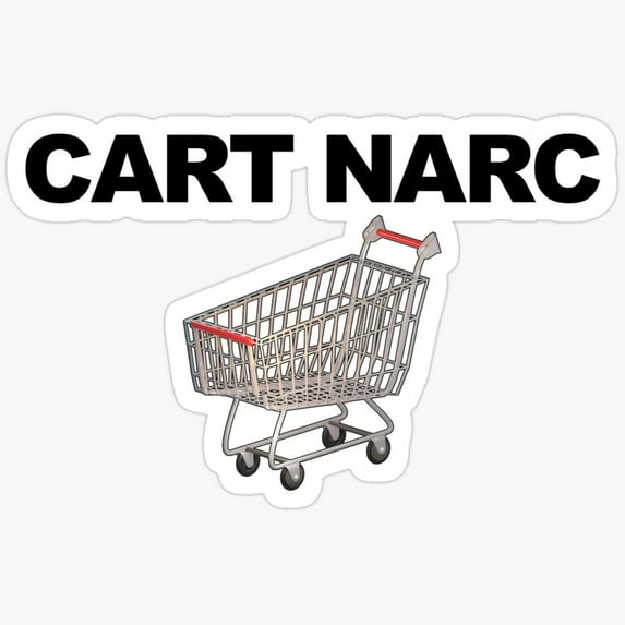 Cart Narc Sticker Phone Decal Water Bottle Stickers Car Decals, Laptop ...