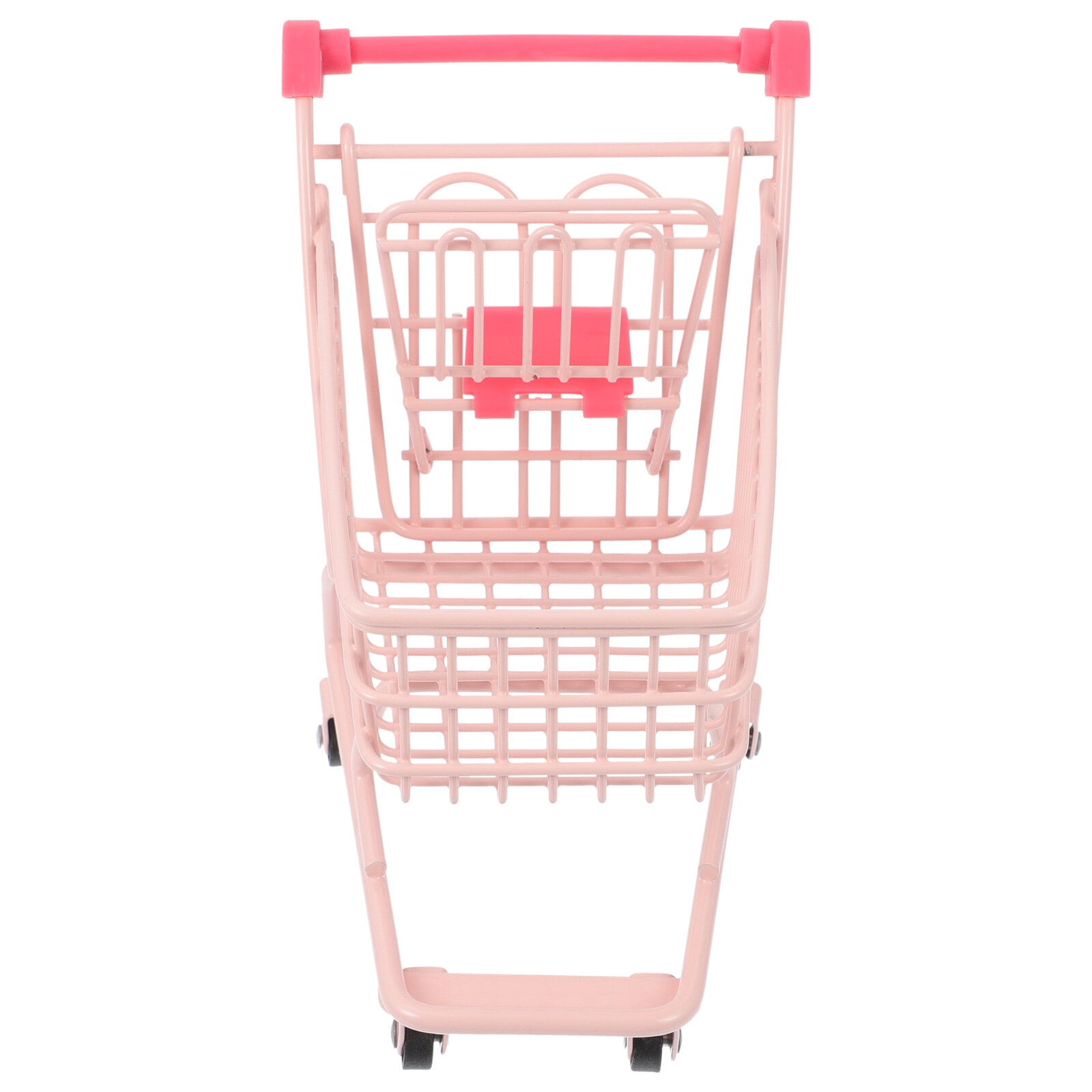 FRCOLOR Pink Mini Shopping Cart for Decoration Made of Plastic and Iron ...