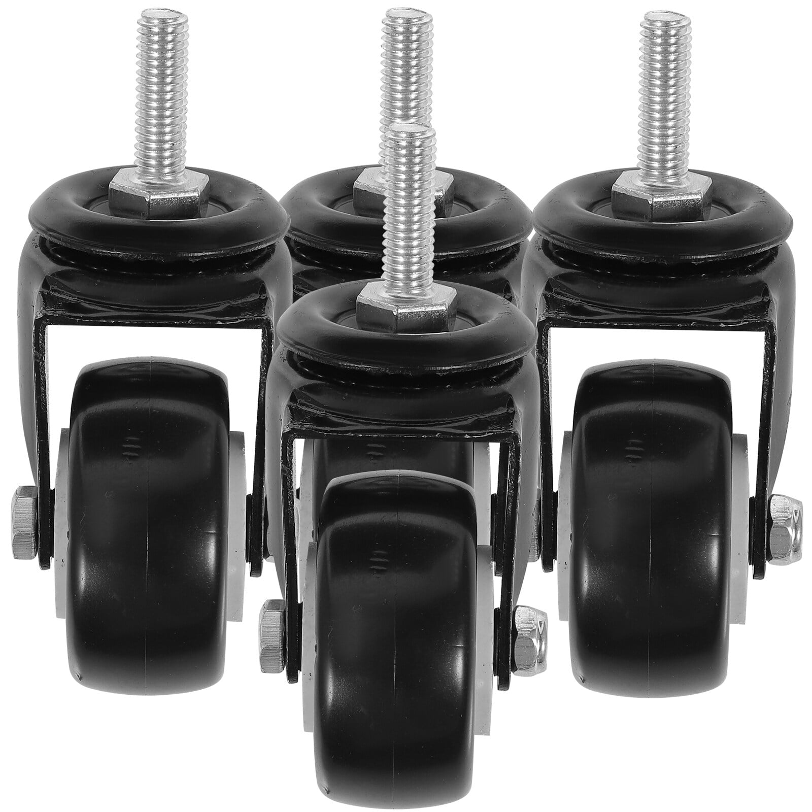 Guichaokj Cart Universal Wheel Casters with Brake Office 4 Pcs Chair Pu ...