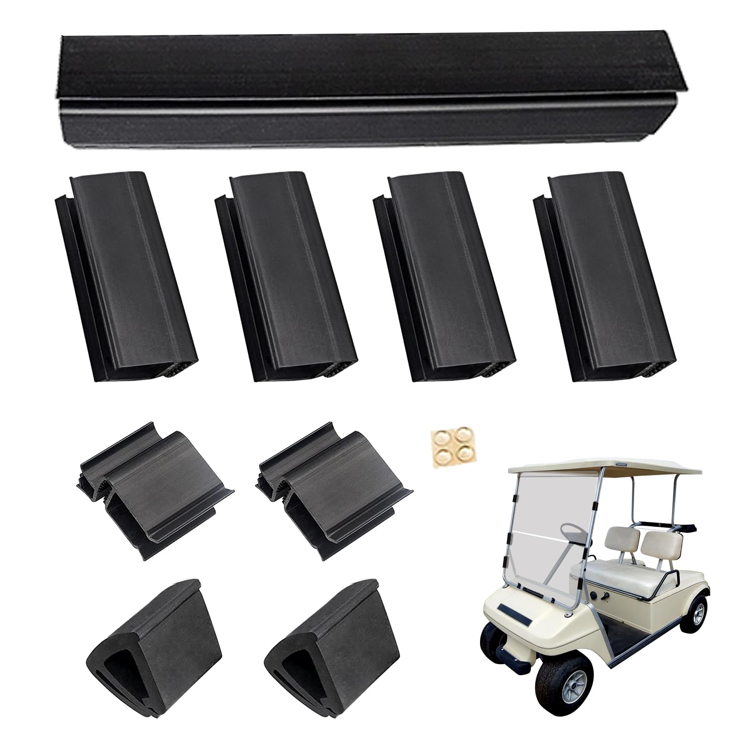 CartClan Golf Cart Windshield Retaining Clips Kits with Screw Nut ...