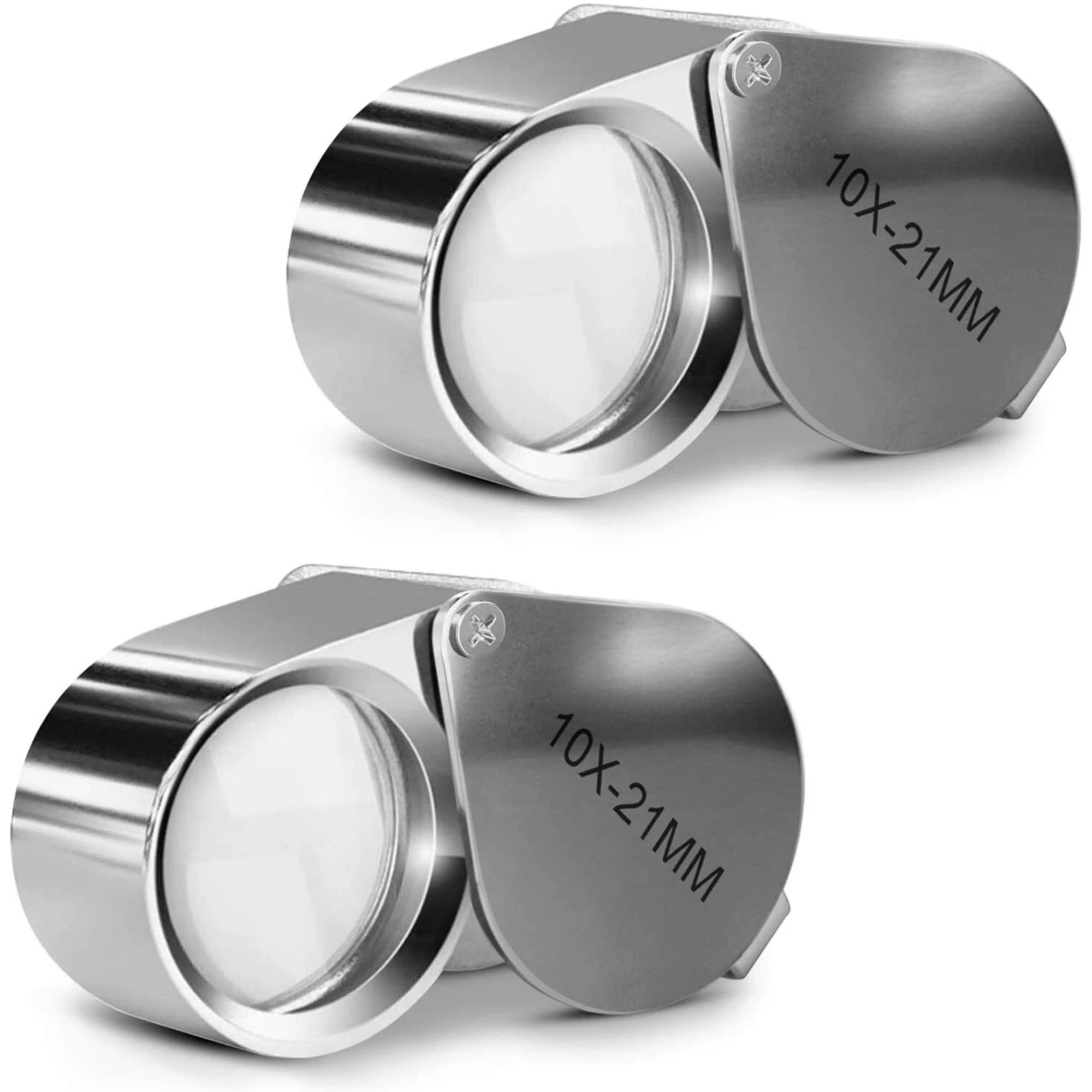 CartSaver 2-Pack 10X 21mm Jewelers Jewelry Eye Loupe Magnifying Glass ...