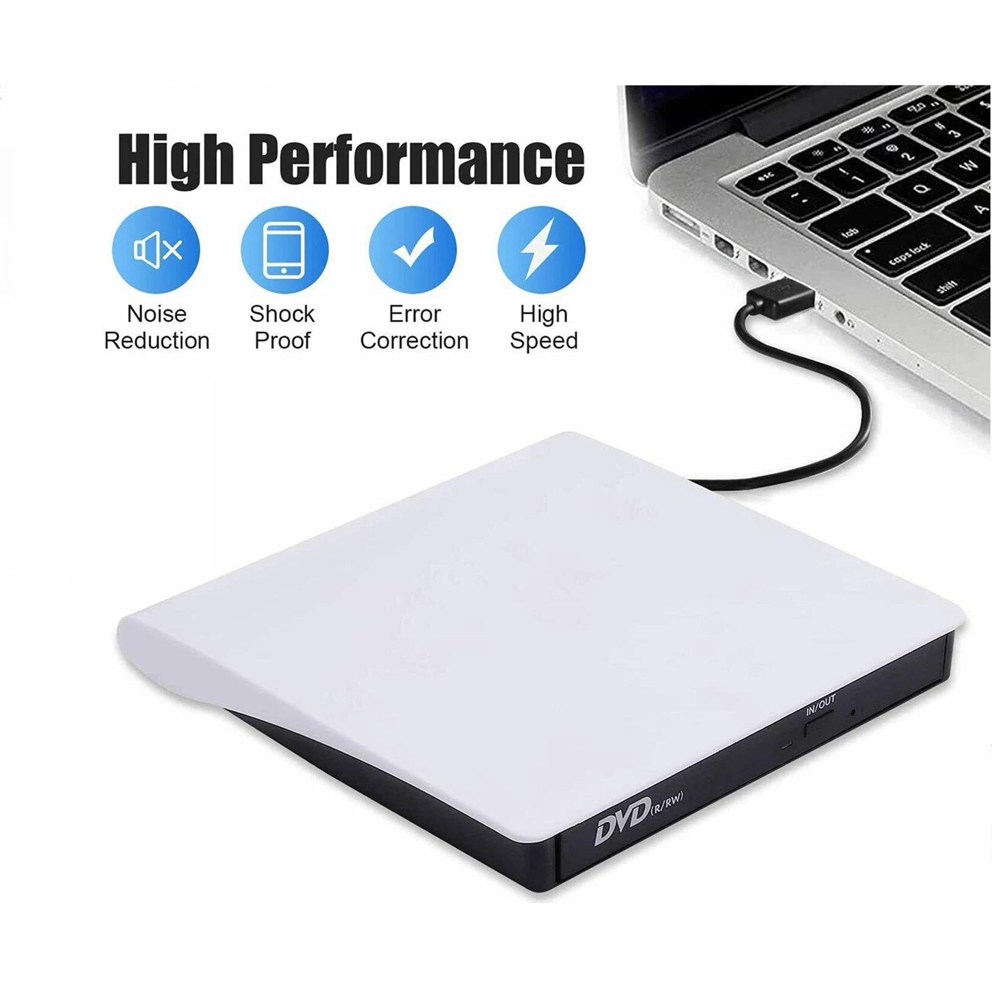 CartSaver External Slim USB 3.0 CD DVD Burner Drive Player for PC ...