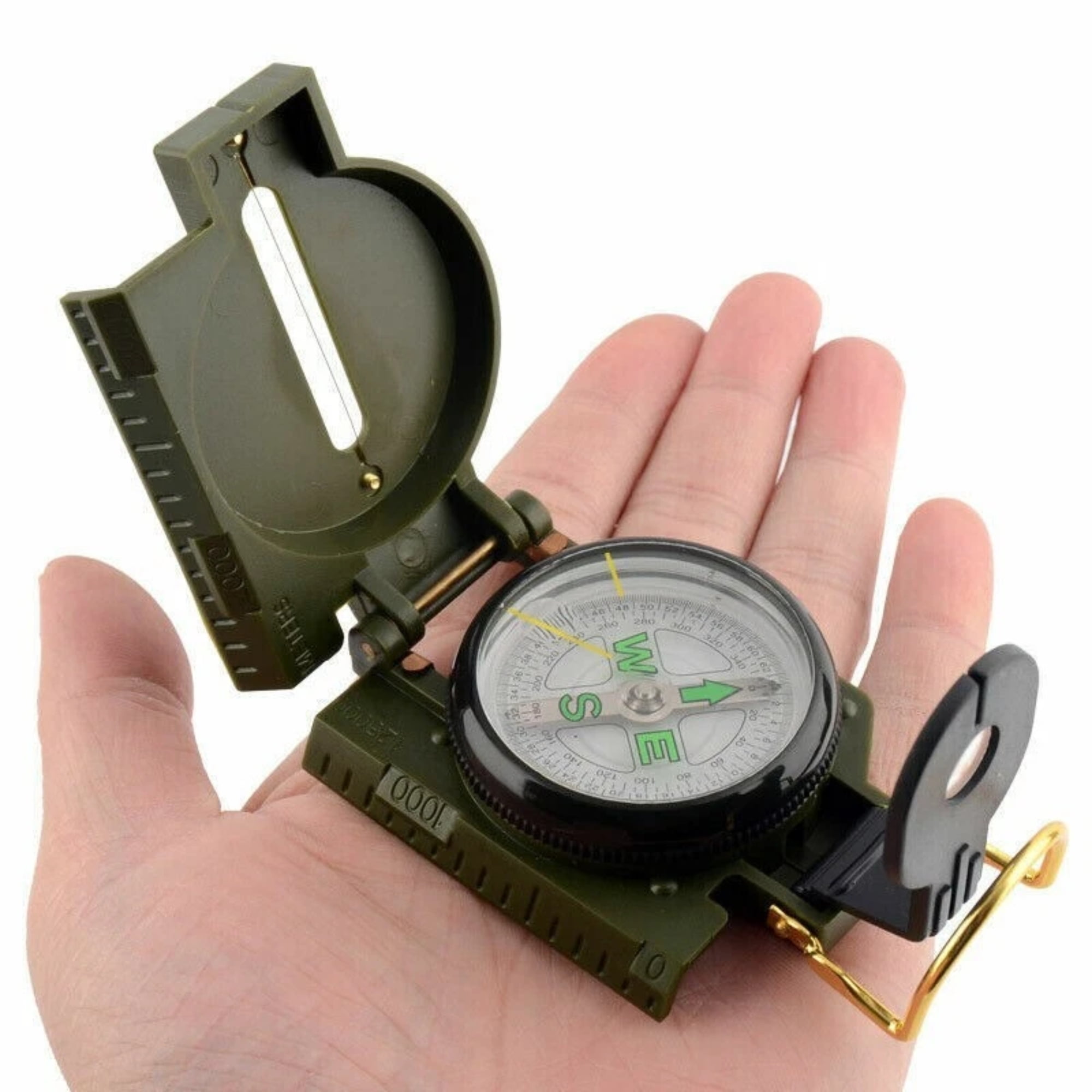 CartSaver Lensatic Compass Military Army Style Survival Camping ...